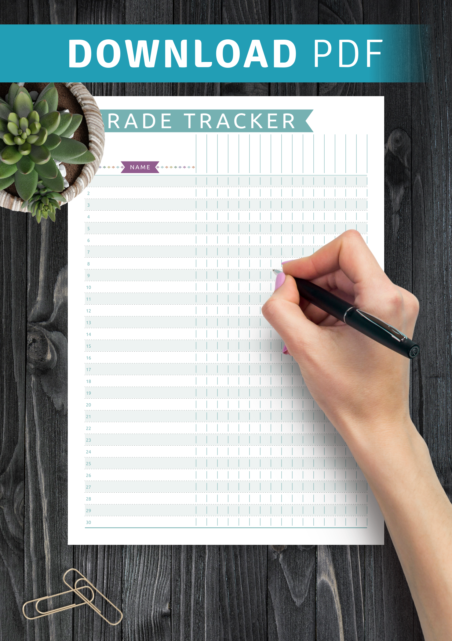 Digital Gradebook Template – Track Student Progress Easily