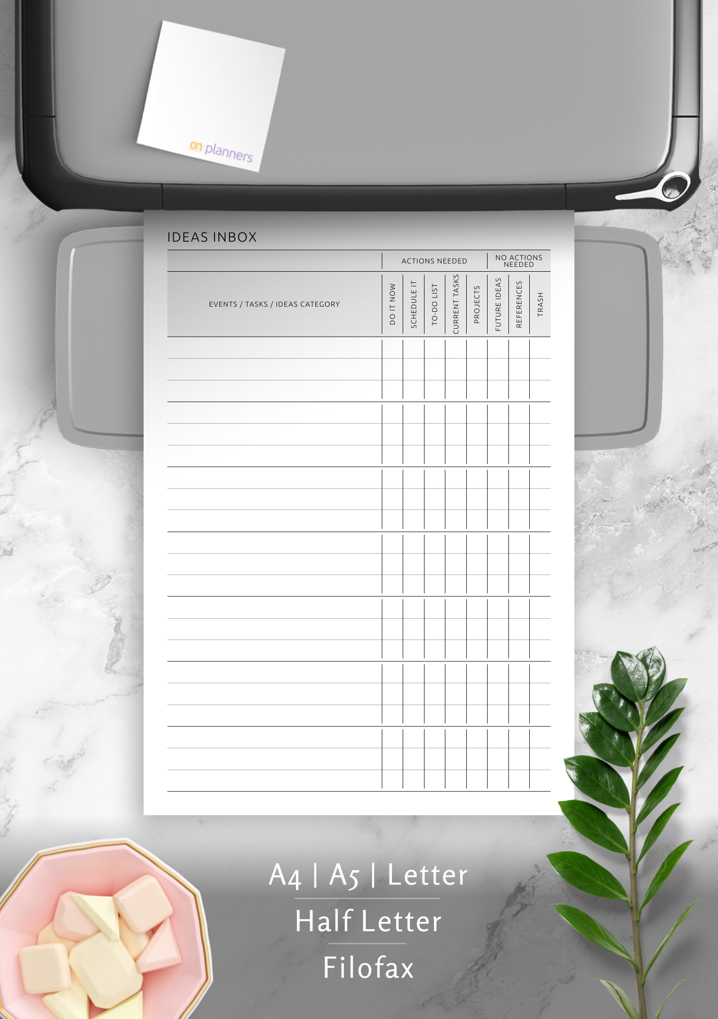 Download Printable Ideas Inbox PDF