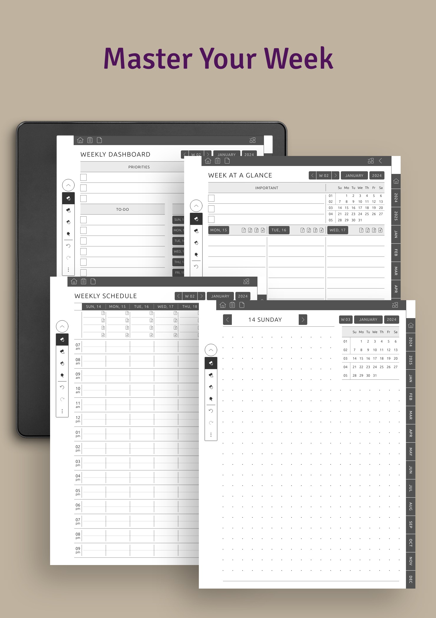 Download Kindle Scribe Bullet Journal Hyperlinked PDF