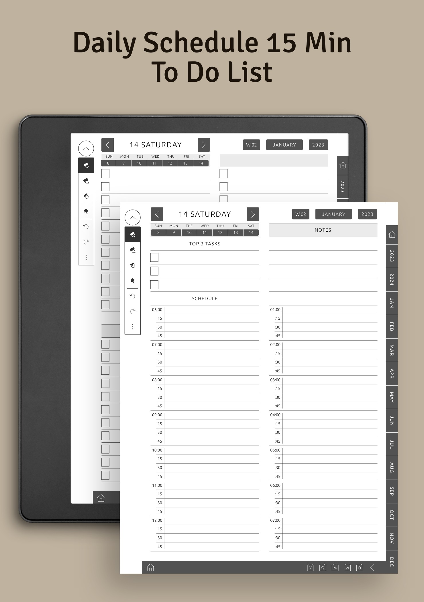 Download Kindle Scribe Daily Gratitude Planner Hyperlinked PDF