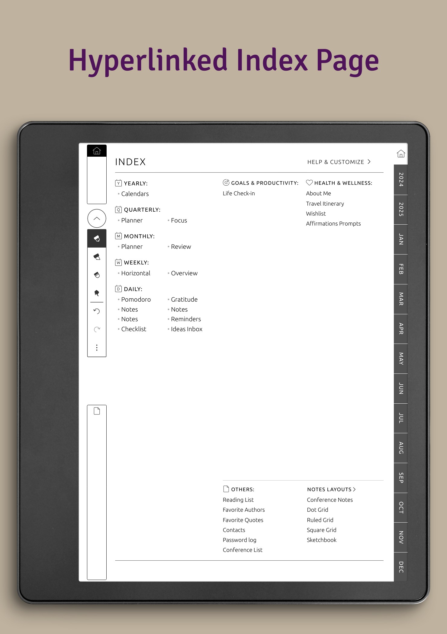 Download Kindle Scribe Diary Notebook Hyperlinked PDF