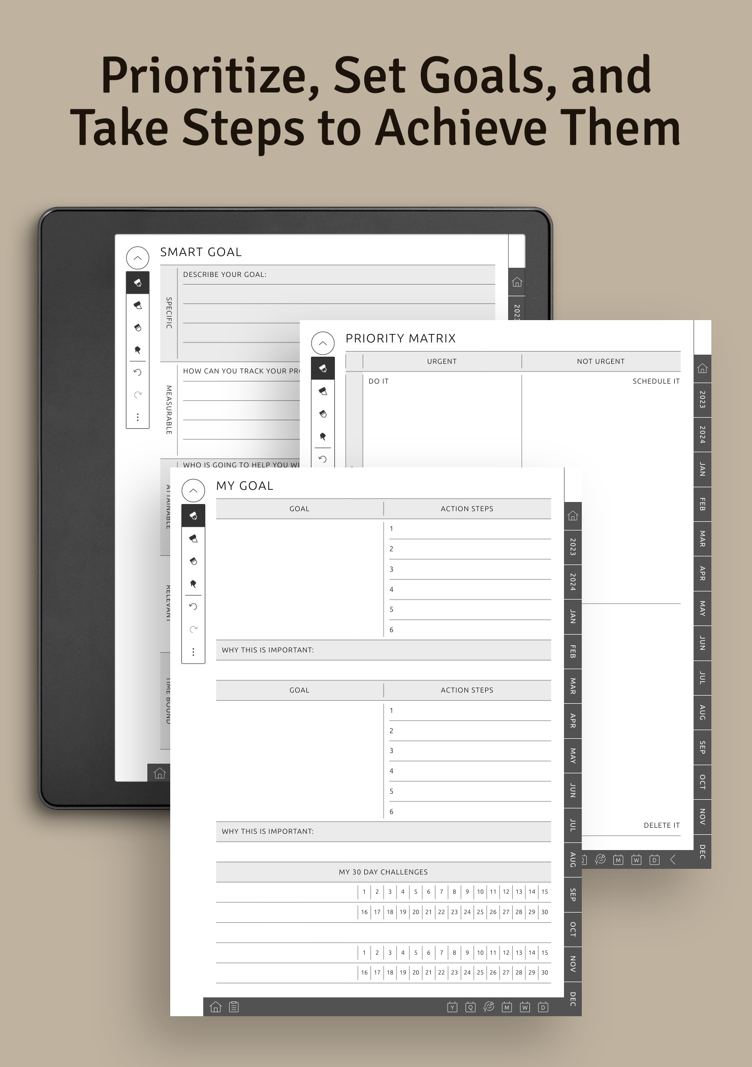 Download Kindle Scribe Gratitude Planner Hyperlinked PDF