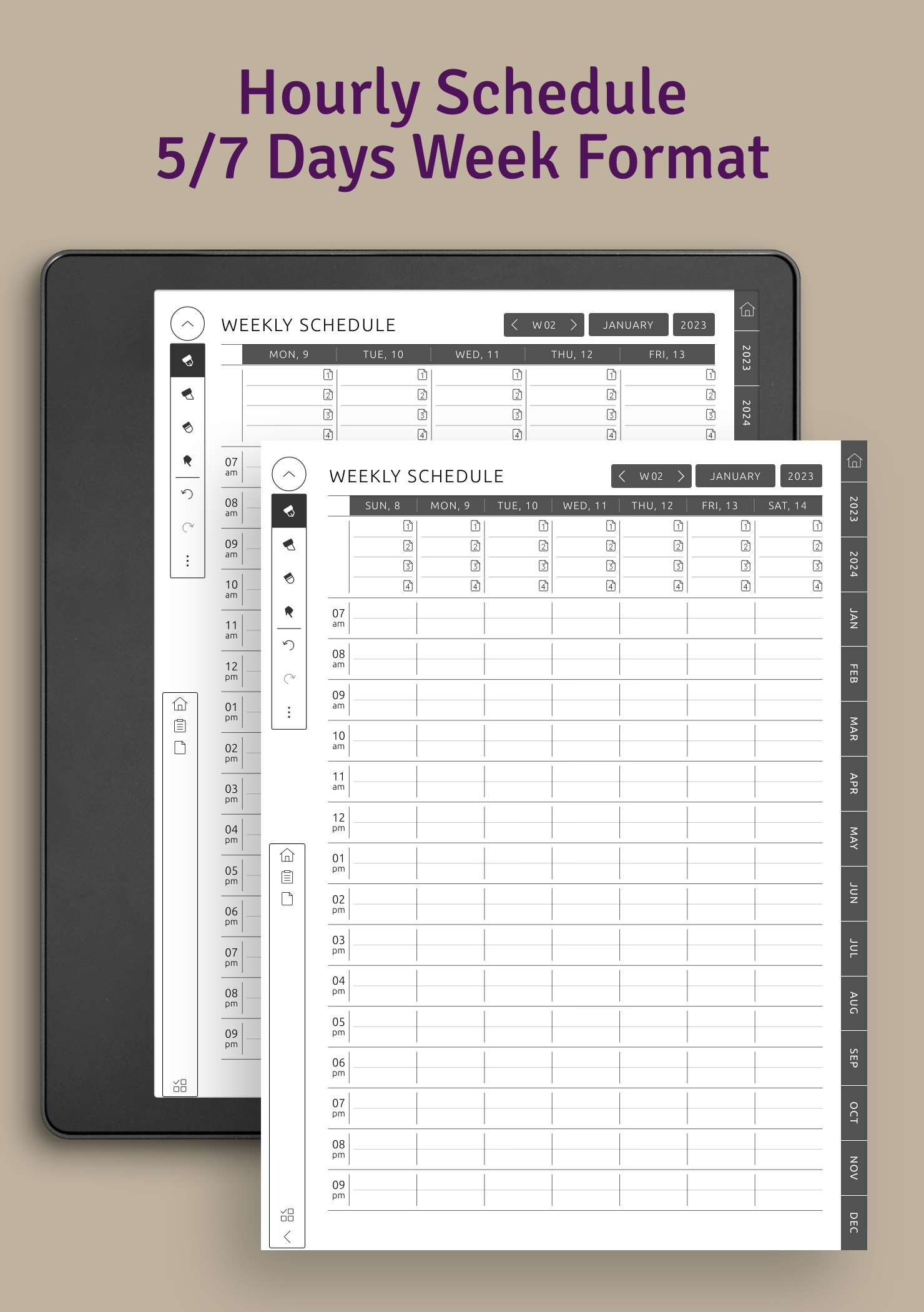 Download Kindle Scribe Health & Fitness Planner Hyperlinked PDF