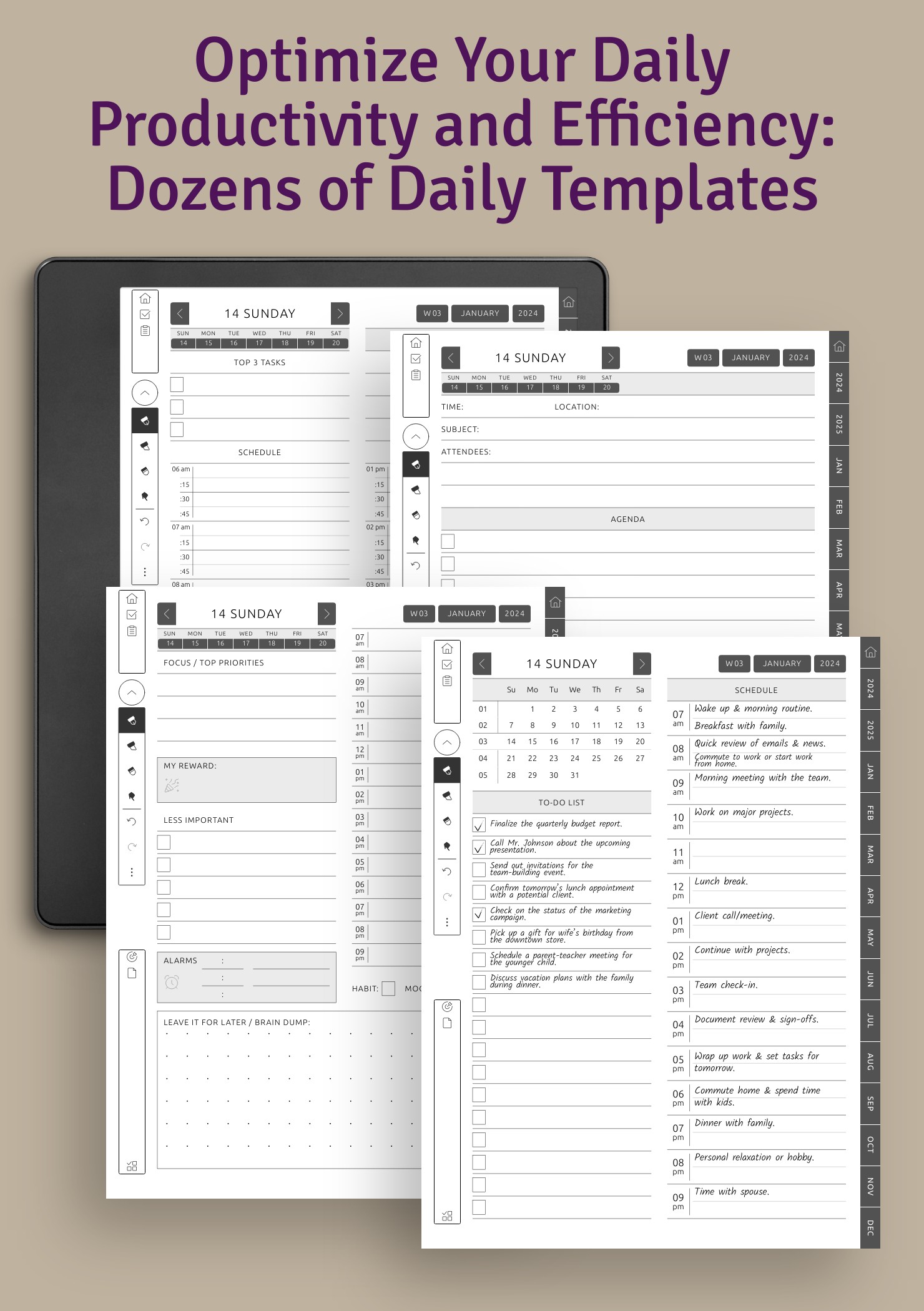 Download Kindle Scribe Project Planner Hyperlinked PDF