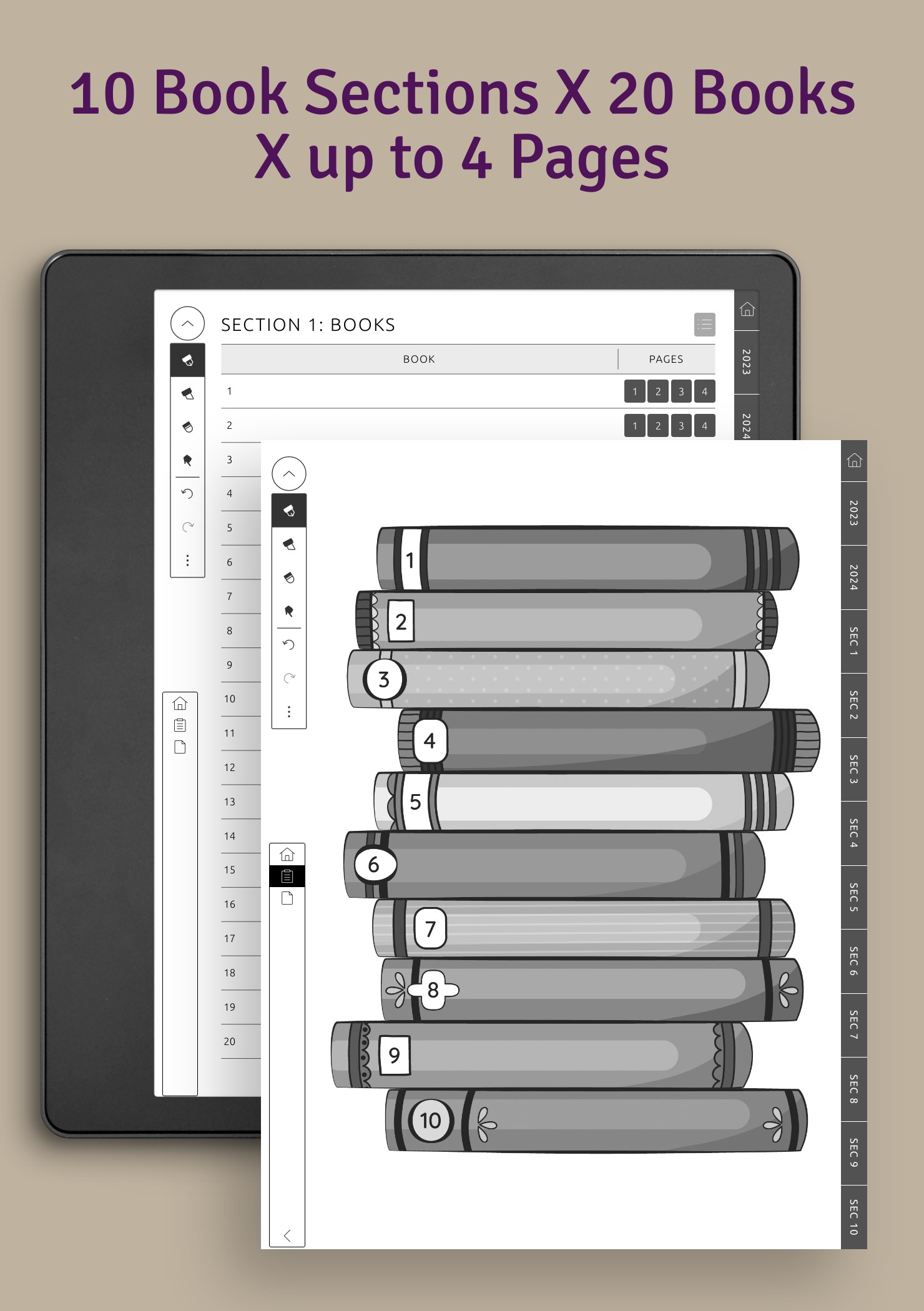Download Kindle Scribe Reading Journal Hyperlinked PDF