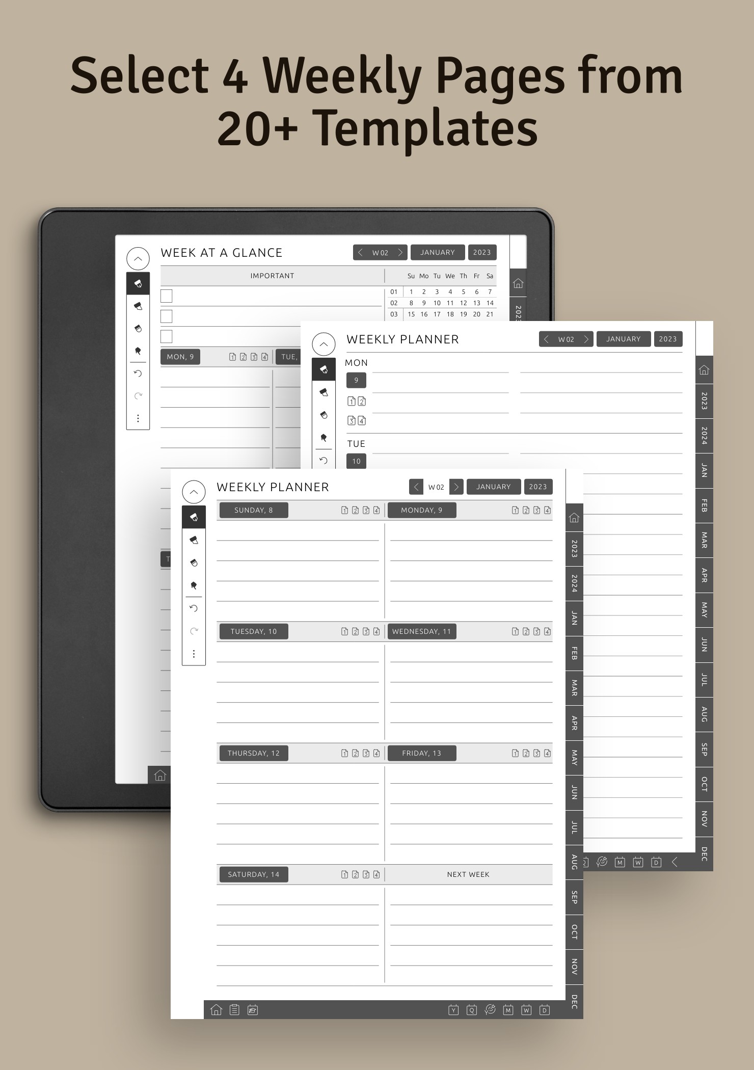 Download Kindle Scribe Student Planner Hyperlinked PDF