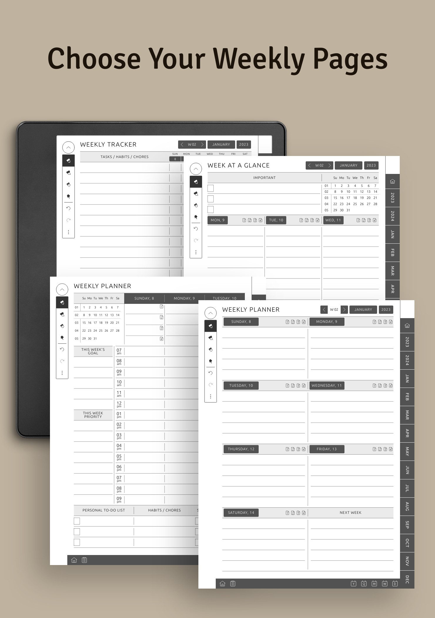 Download Kindle Scribe Teacher Planner Hyperlinked PDF