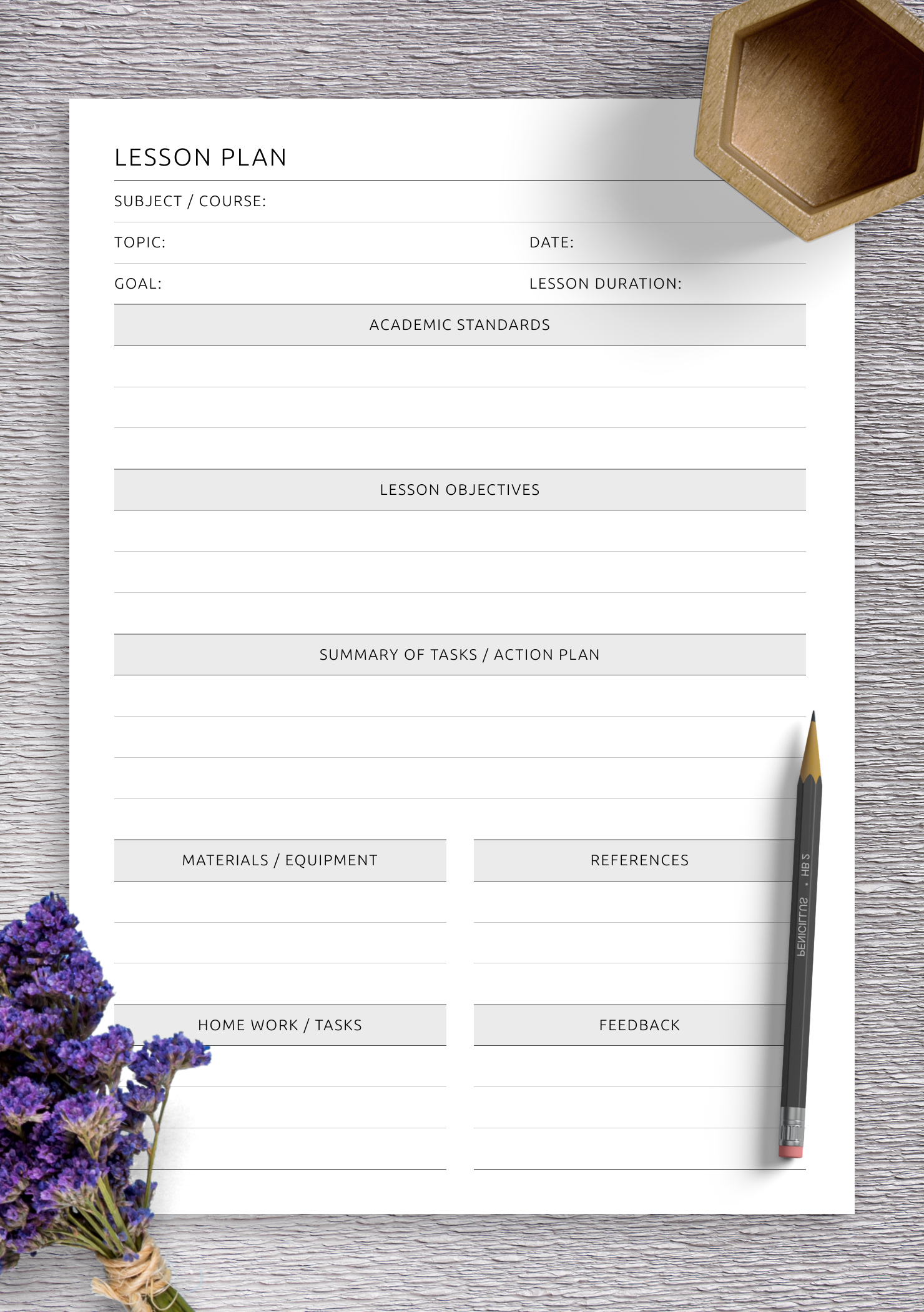 Download Printable Lesson Plan with Academic Standards PDF