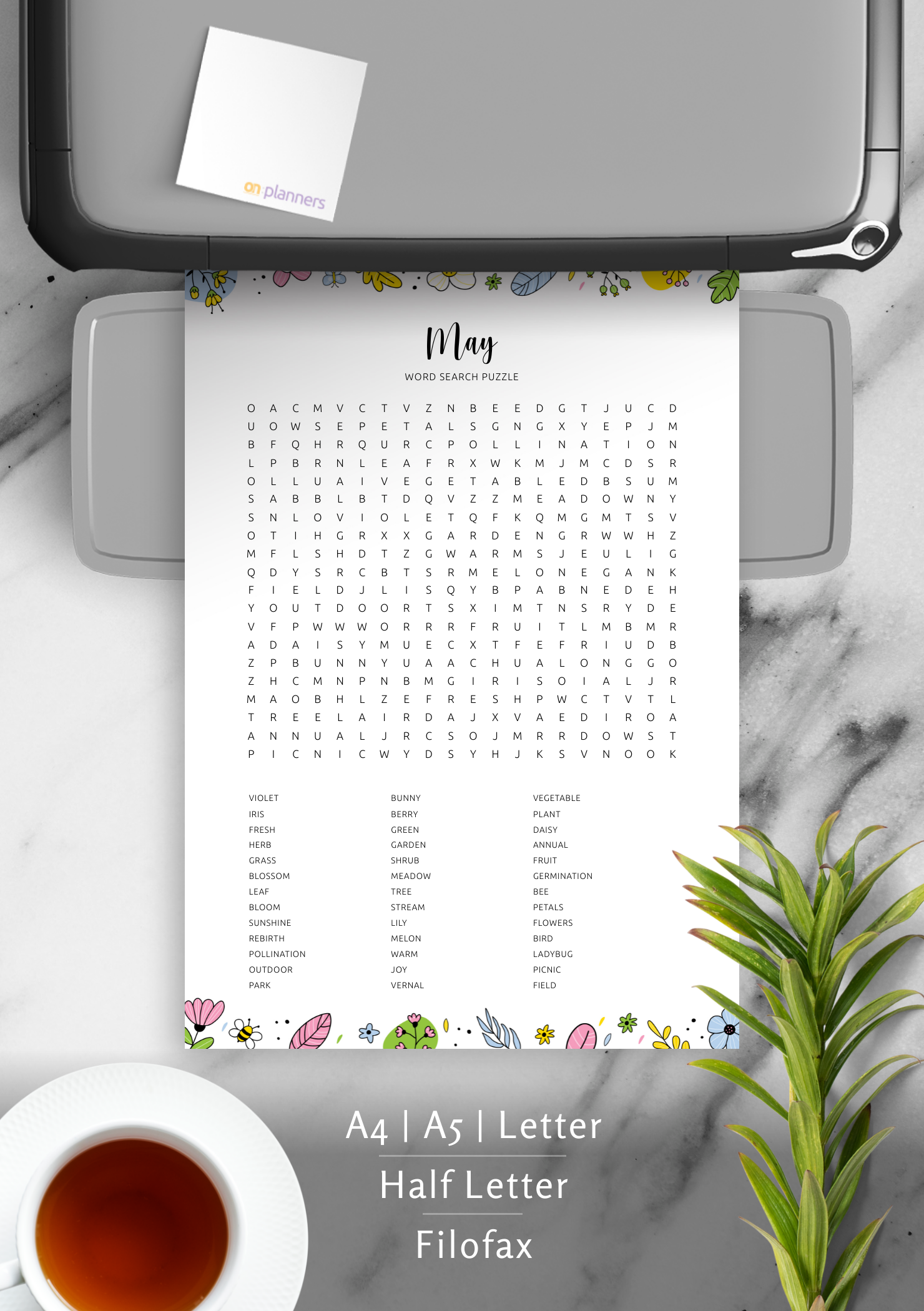 Download Printable May Word Search in PDF