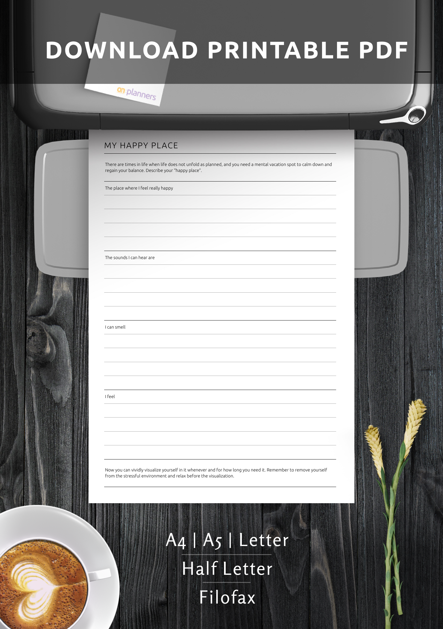 Download Printable My Happy Place PDF
