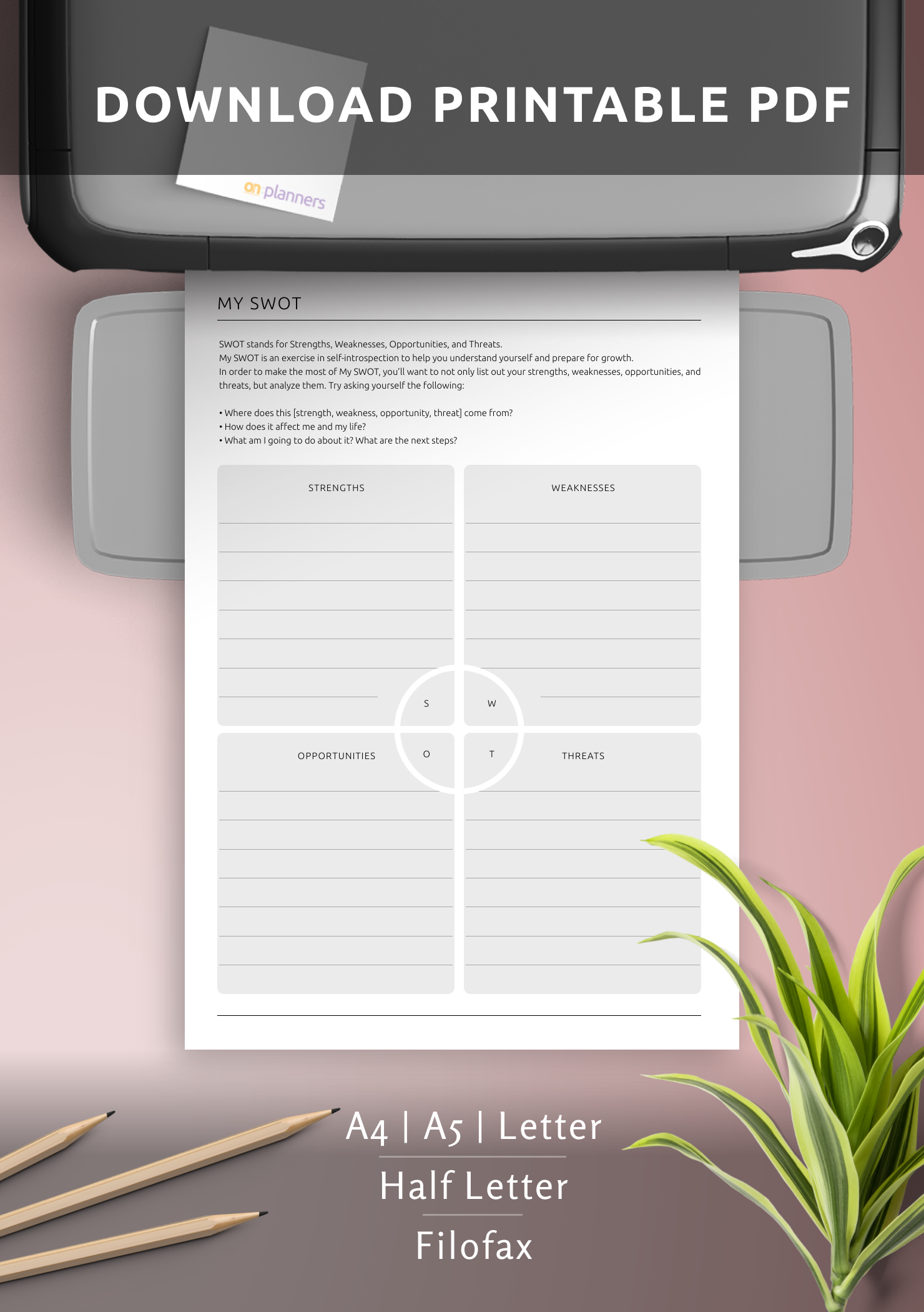 Download Editable SWOT Analysis Template PDF Free