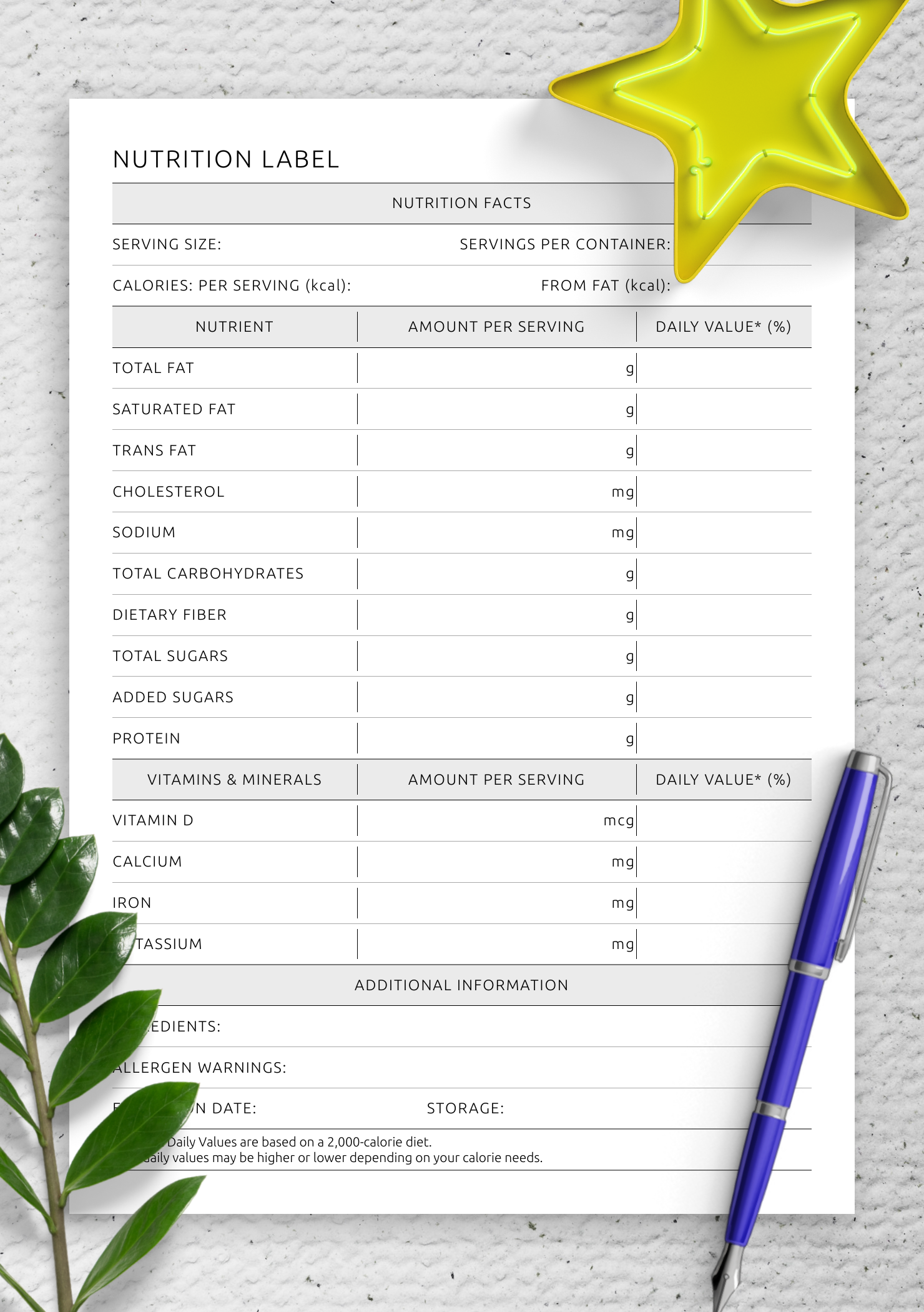 Nutrition Label – Understand Calories, Macros & Ingredients