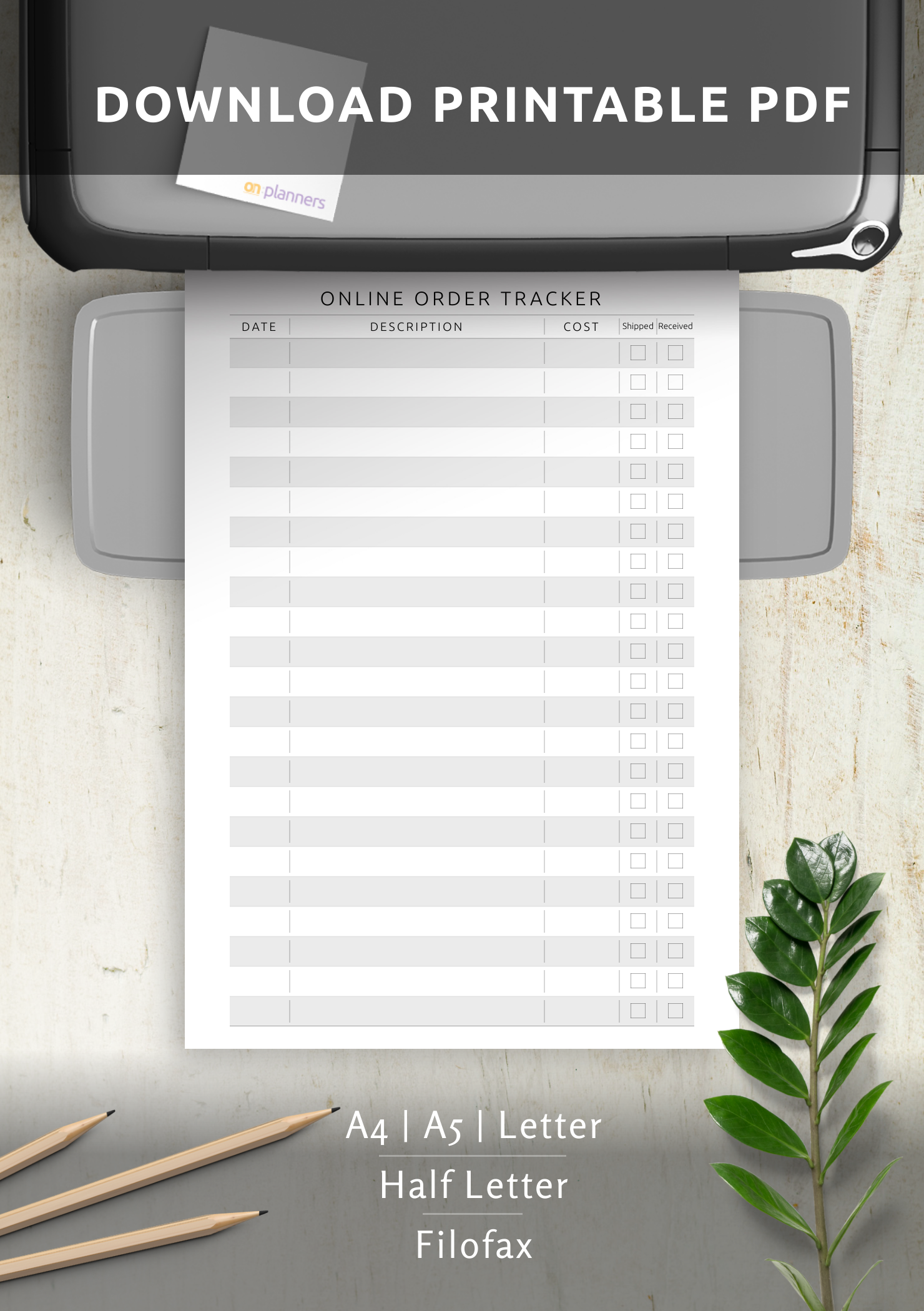 Online Order Tracker Template PDF for Easy Tracking
