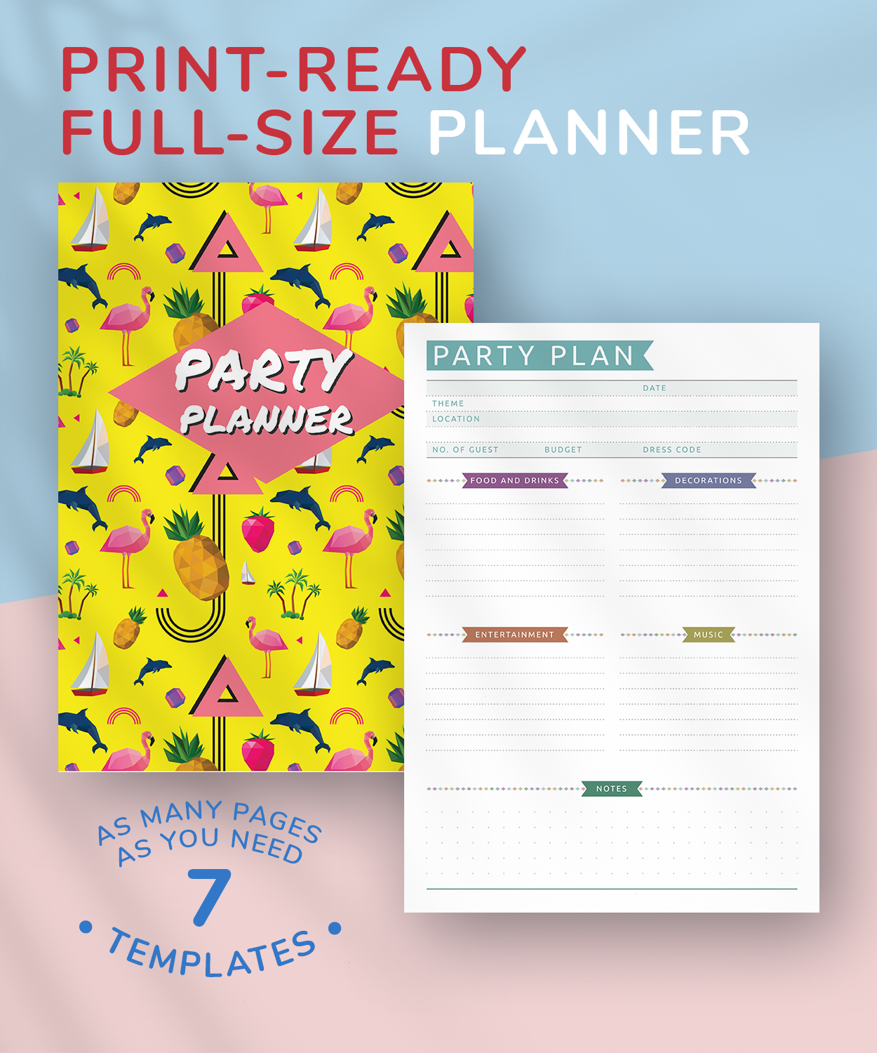 Download Printable Party Planner - Casual Style PDF