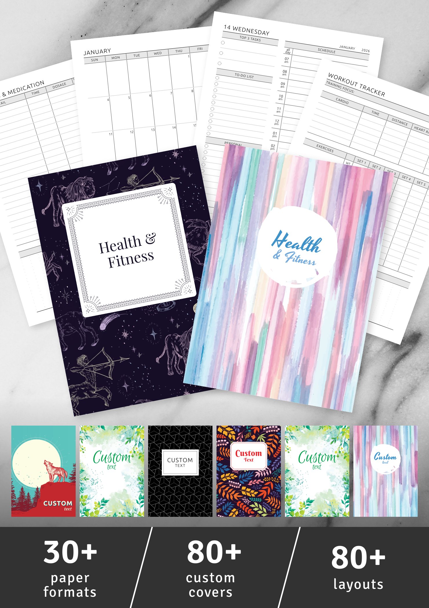 Download Printable Health & Fitness Planner PDF