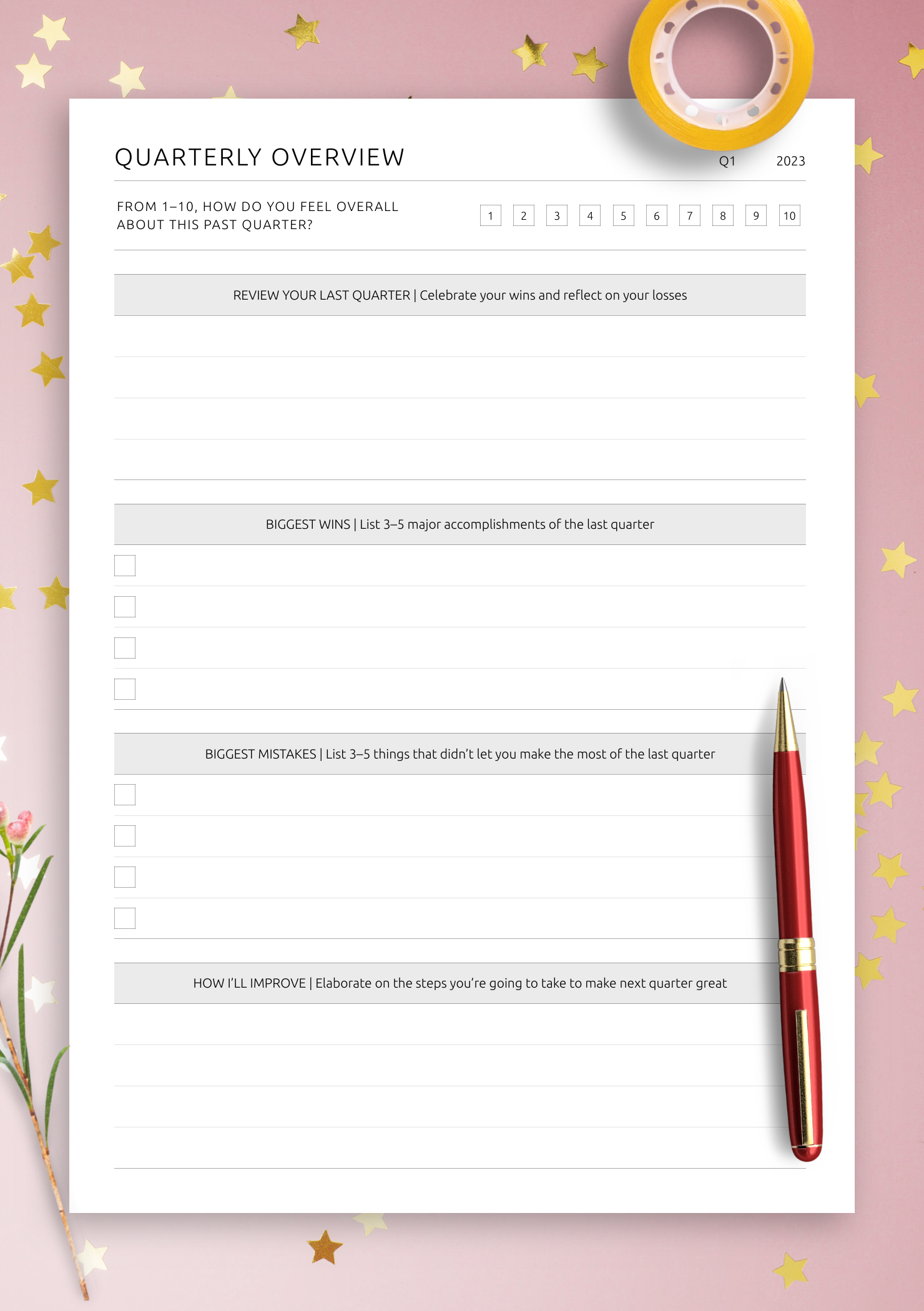 Download Printable Quarterly Overview PDF