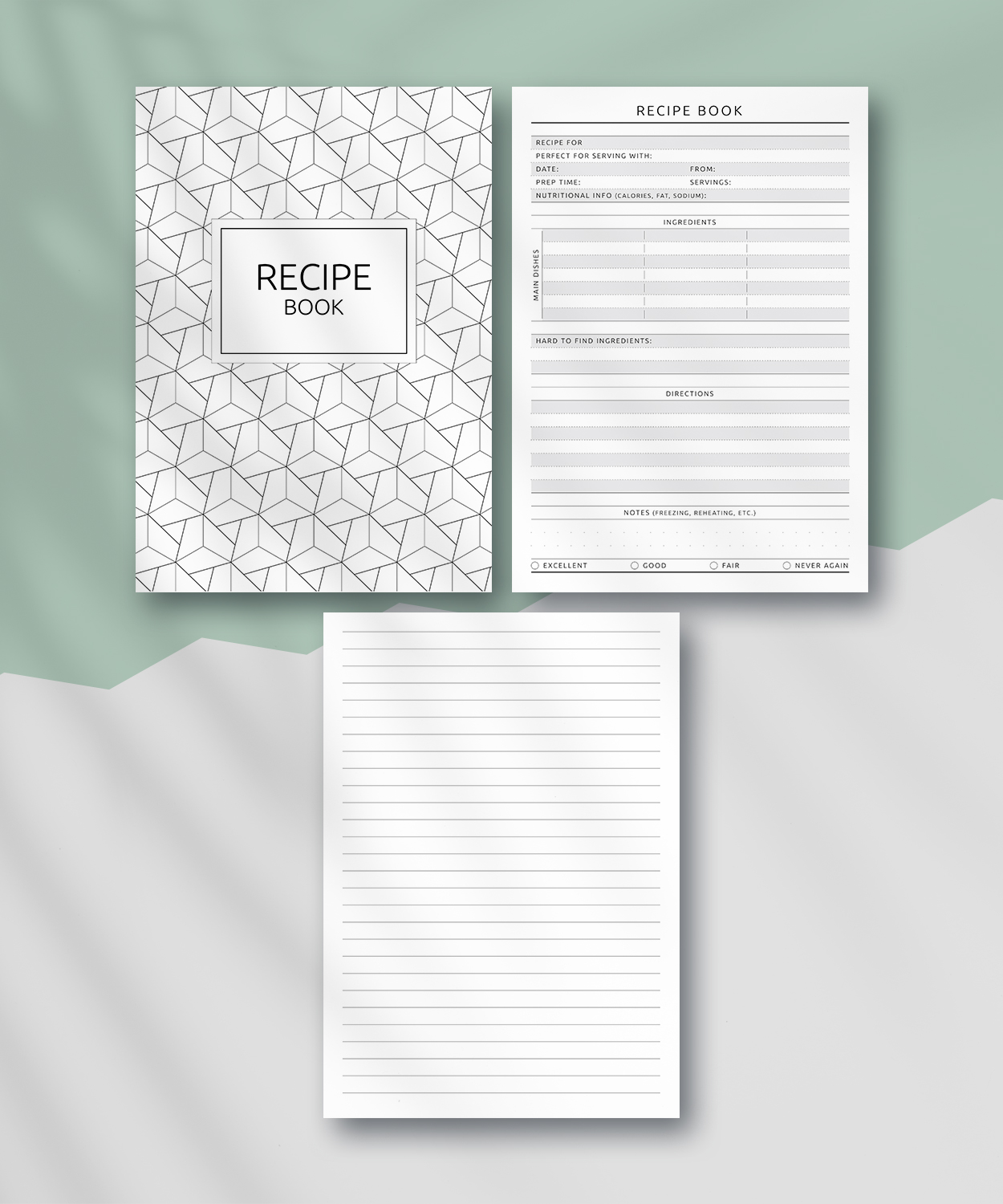 Download Printable Recipe Book (Detailed) - Original Style PDF