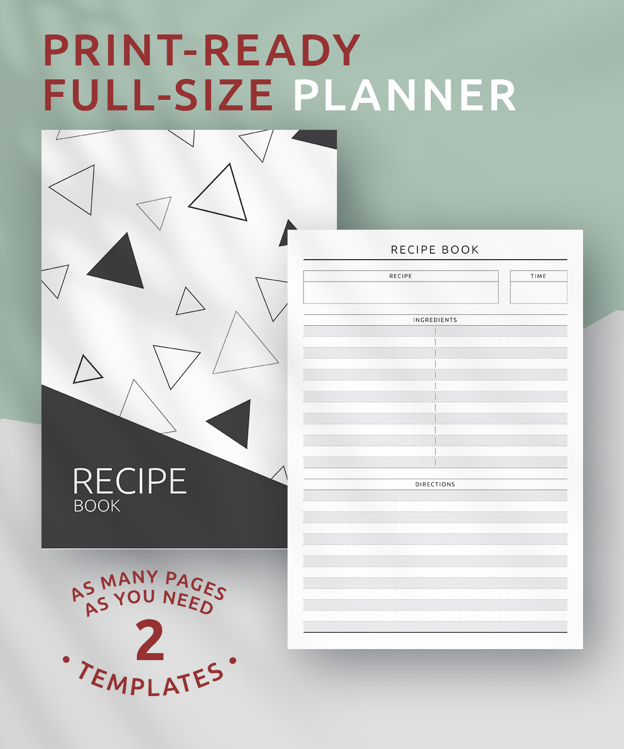 Download Printable Recipe Book (Simple) - Original Style PDF