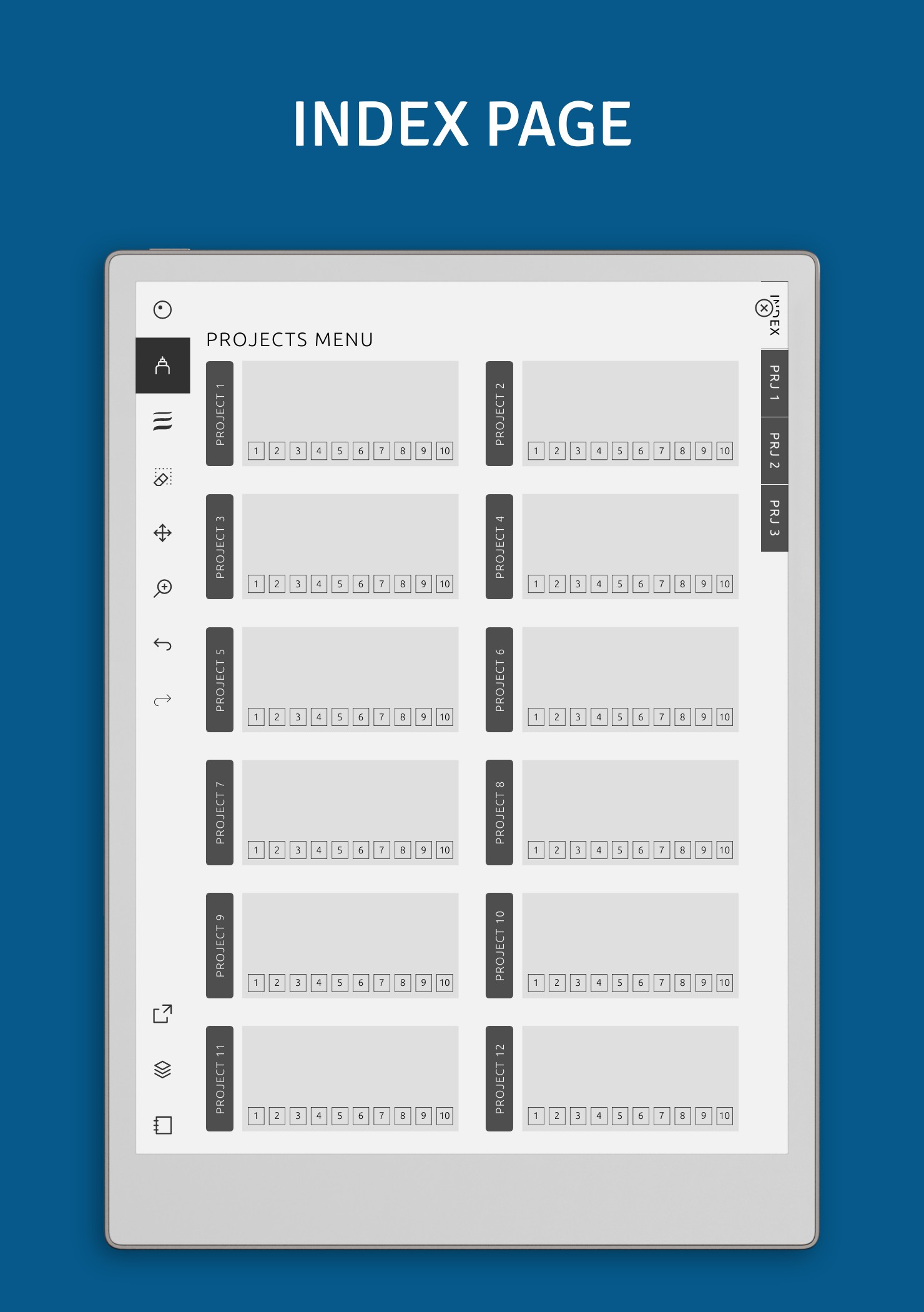 Download reMarkable Section Project Planner PDF