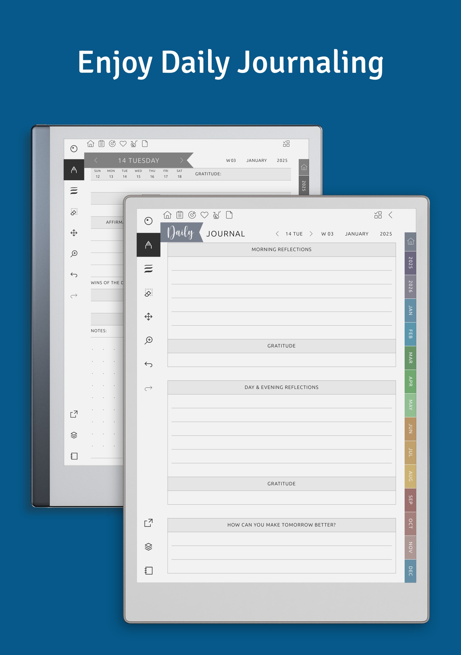 Download Self-care Planner PDF for reMarkable