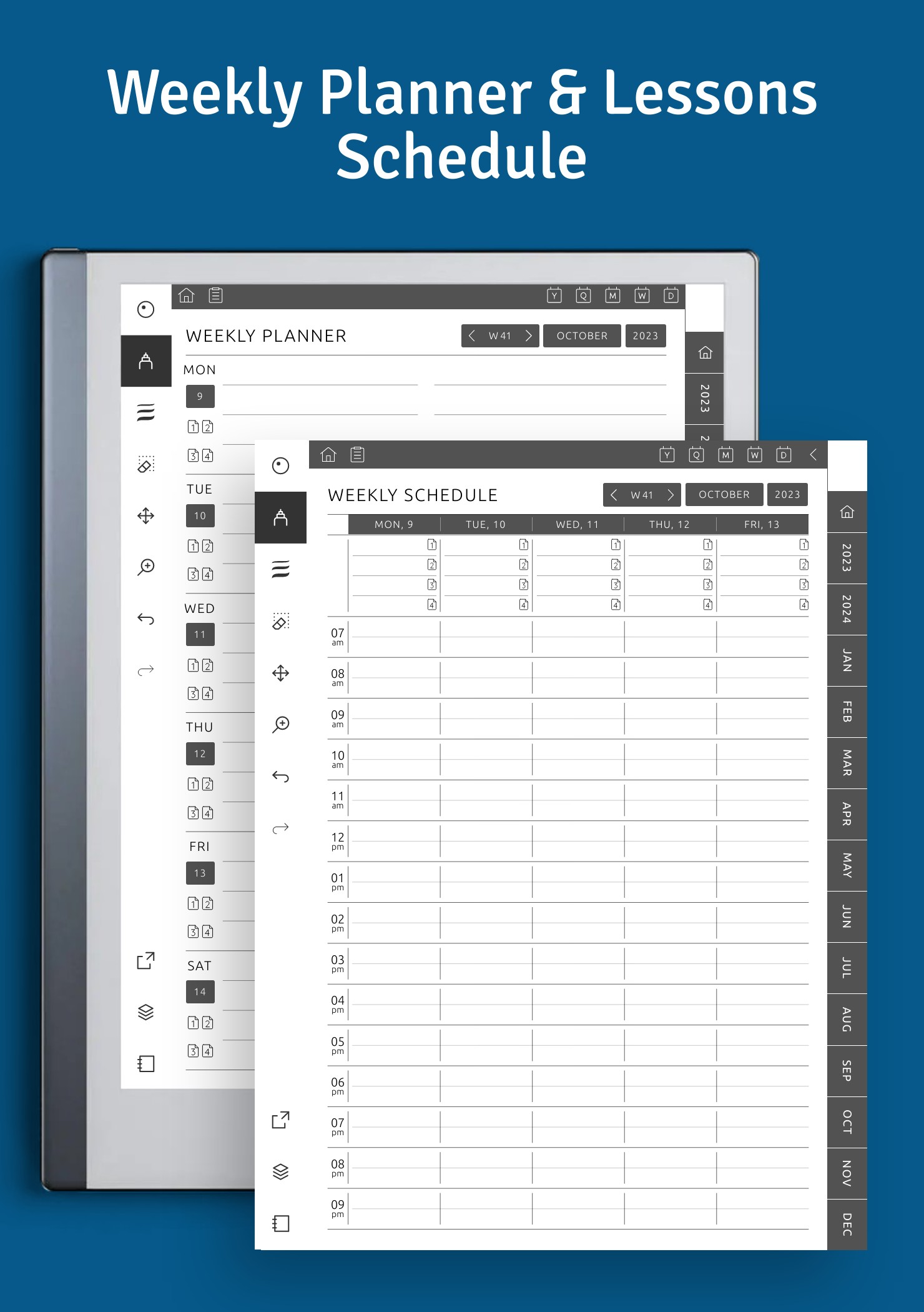 Download Printable reMarkable Teacher Planner PDF