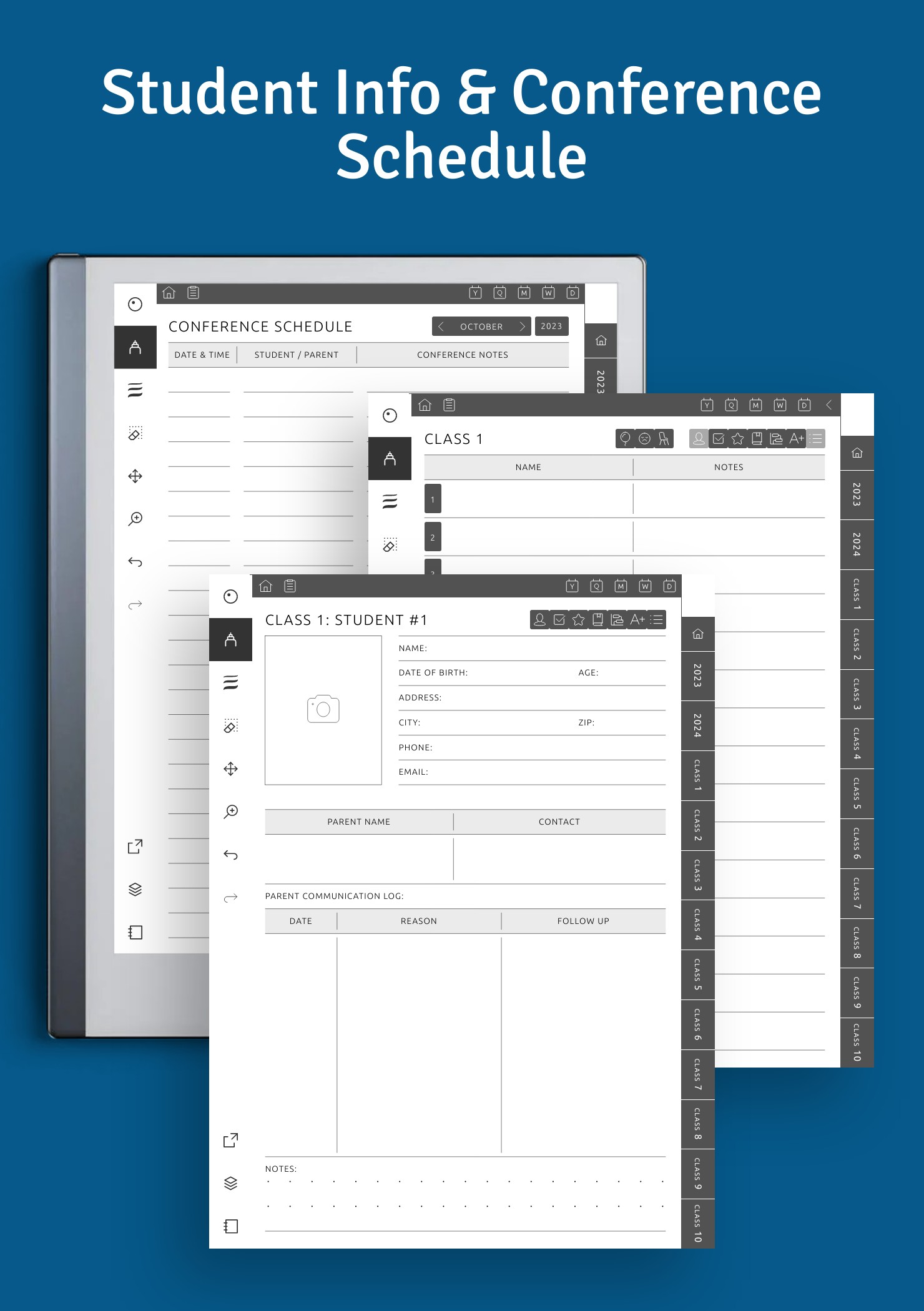 Download Printable reMarkable Teacher Planner PDF