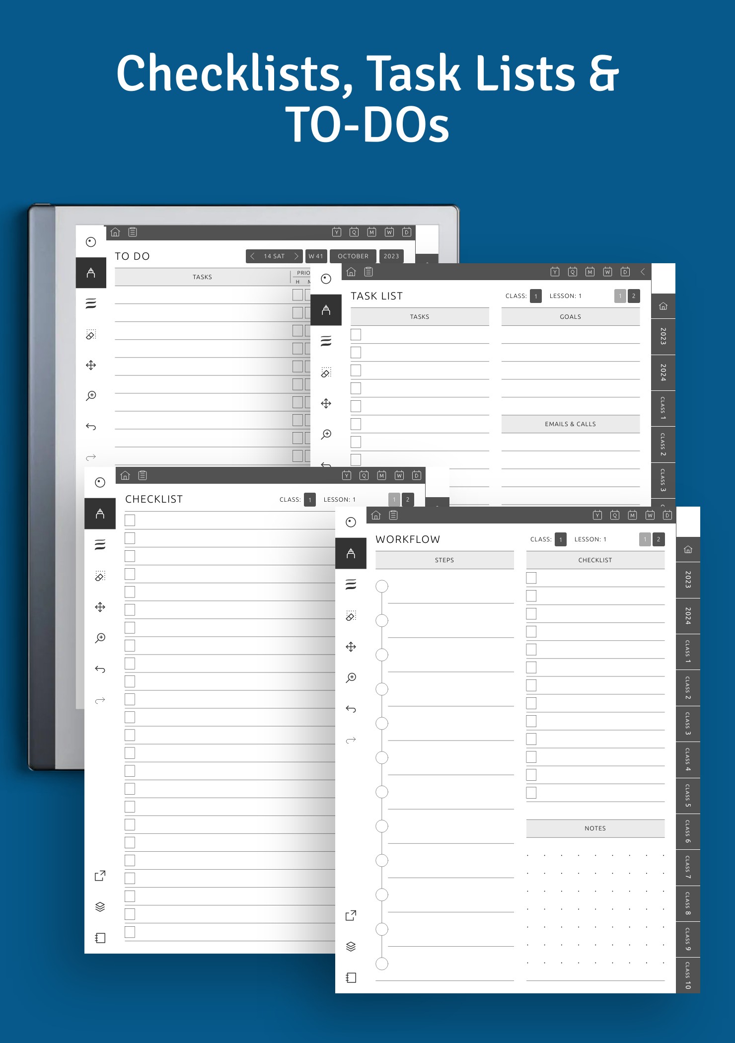 Download Printable reMarkable Teacher Planner PDF