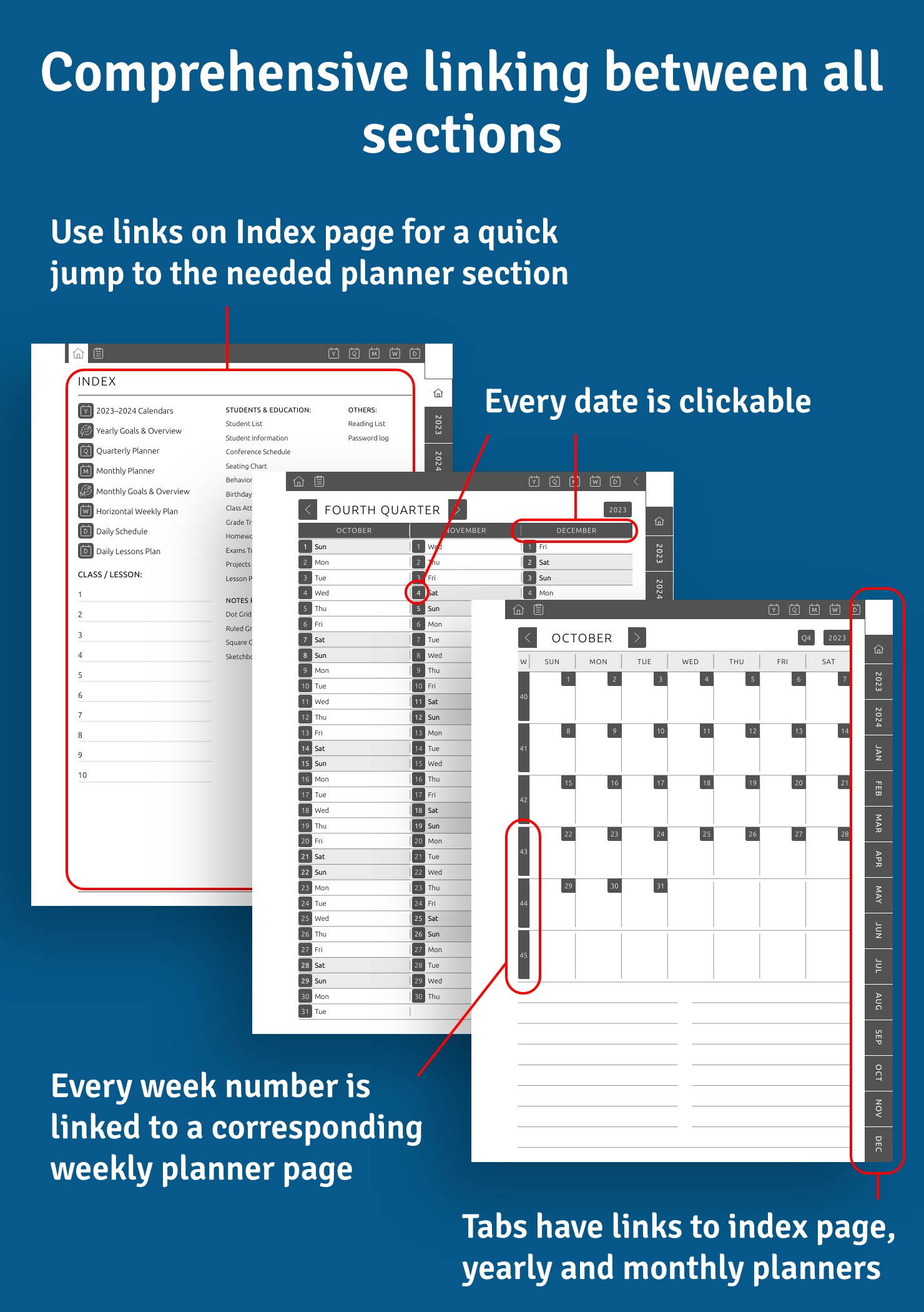 Download Printable reMarkable Teacher Planner PDF