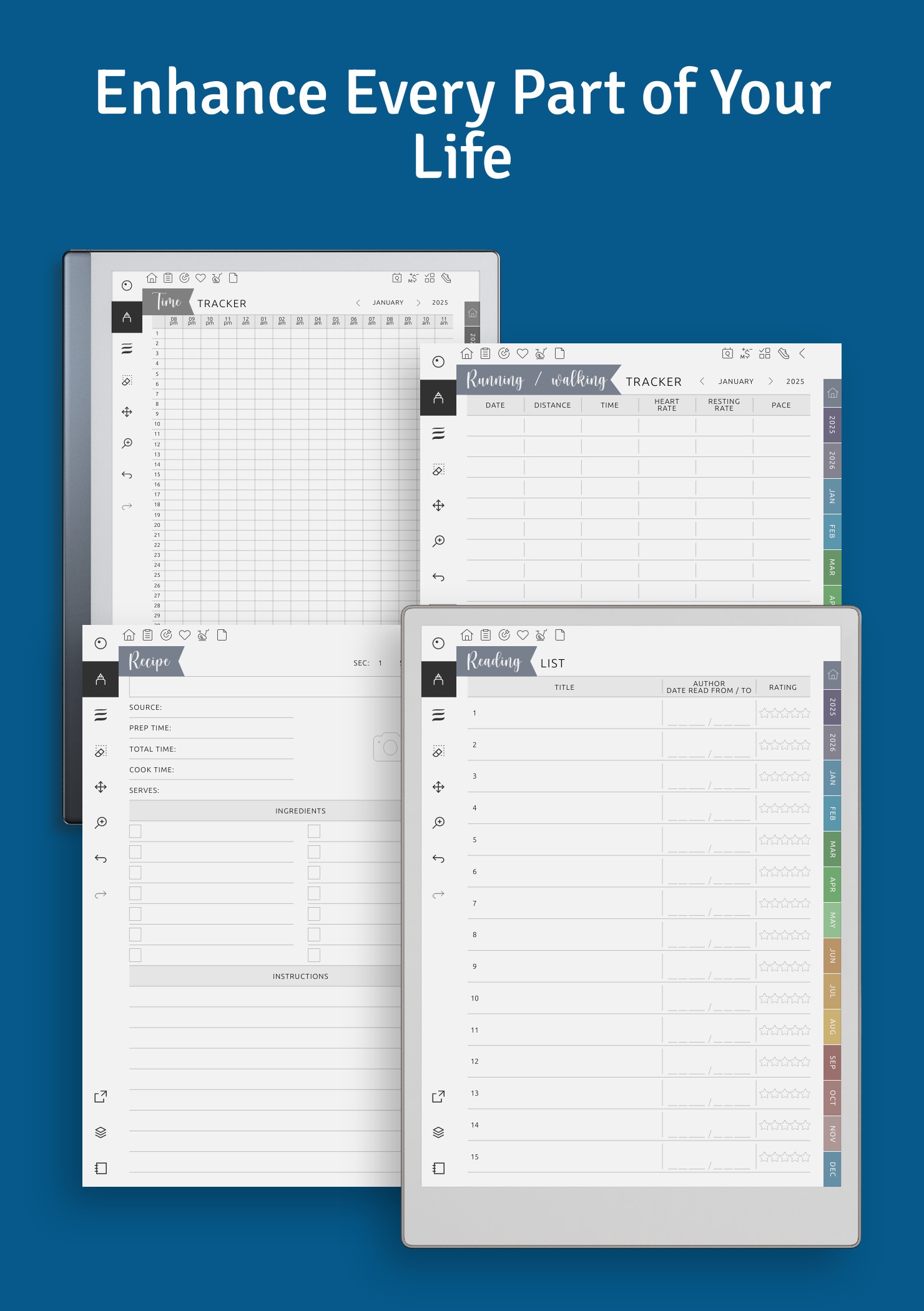 Download Wellness Planner PDF for reMarkable