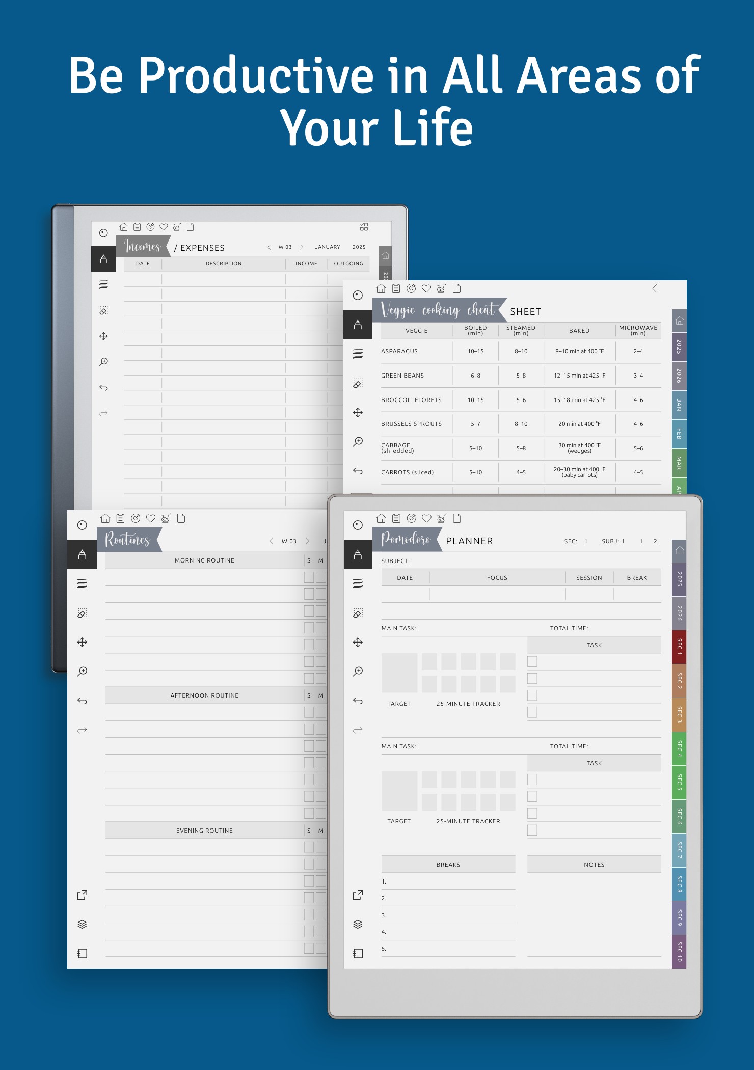 Download Wellness Planner PDF for reMarkable