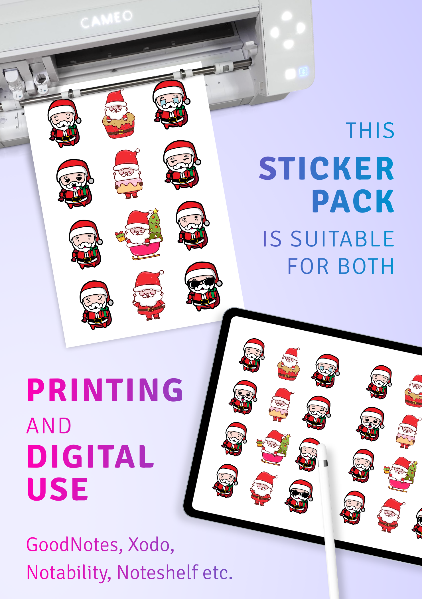 Christmas Animals Stickers part 1