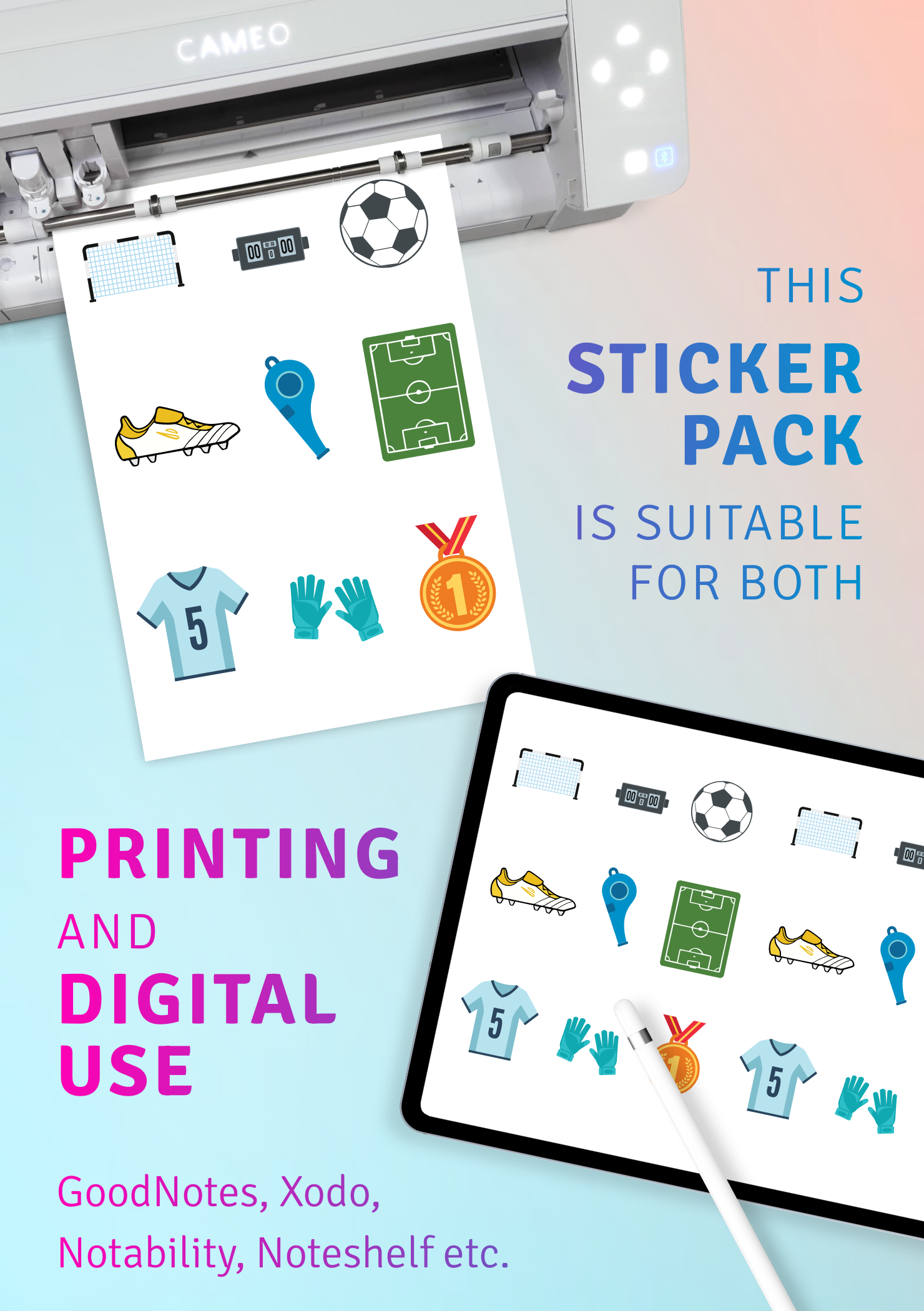 Download Sport Sticker Pack - Soccer PNG