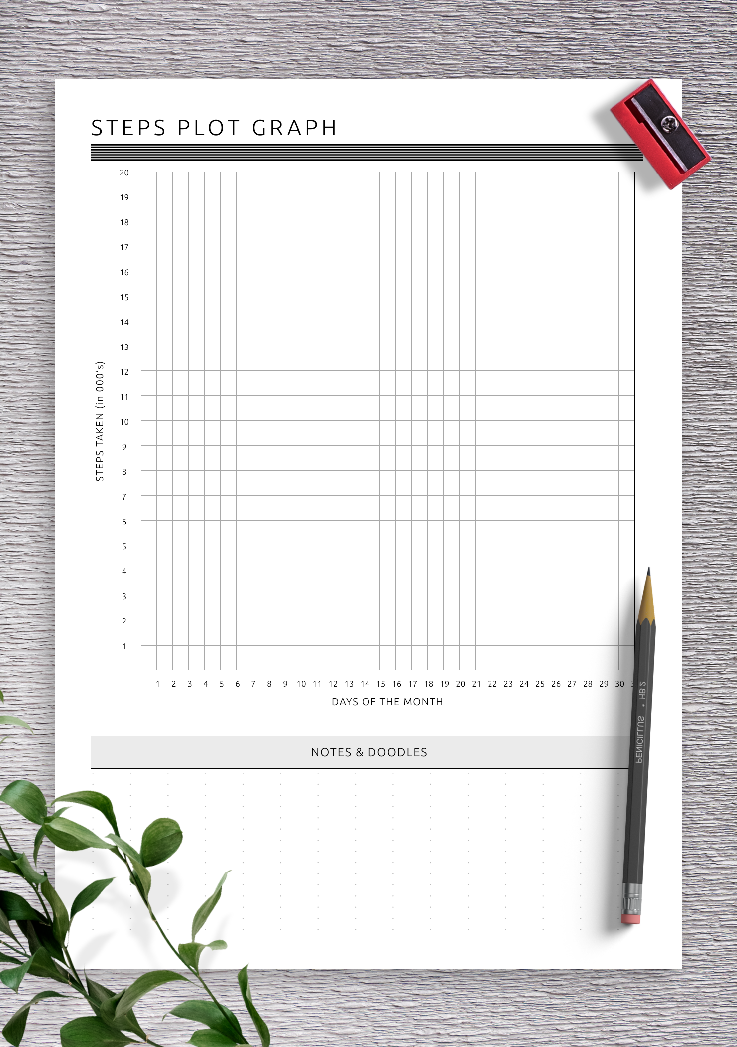 Download Printable Steps Plot Timetable Template PDF