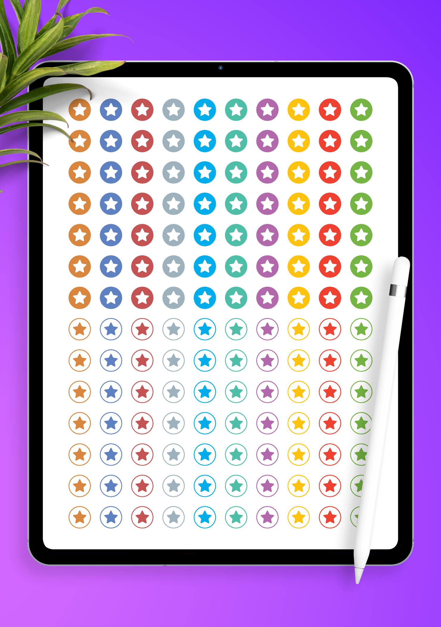 Stars Sticker Pack - Download 20 PNG Printable and Digital Stickers