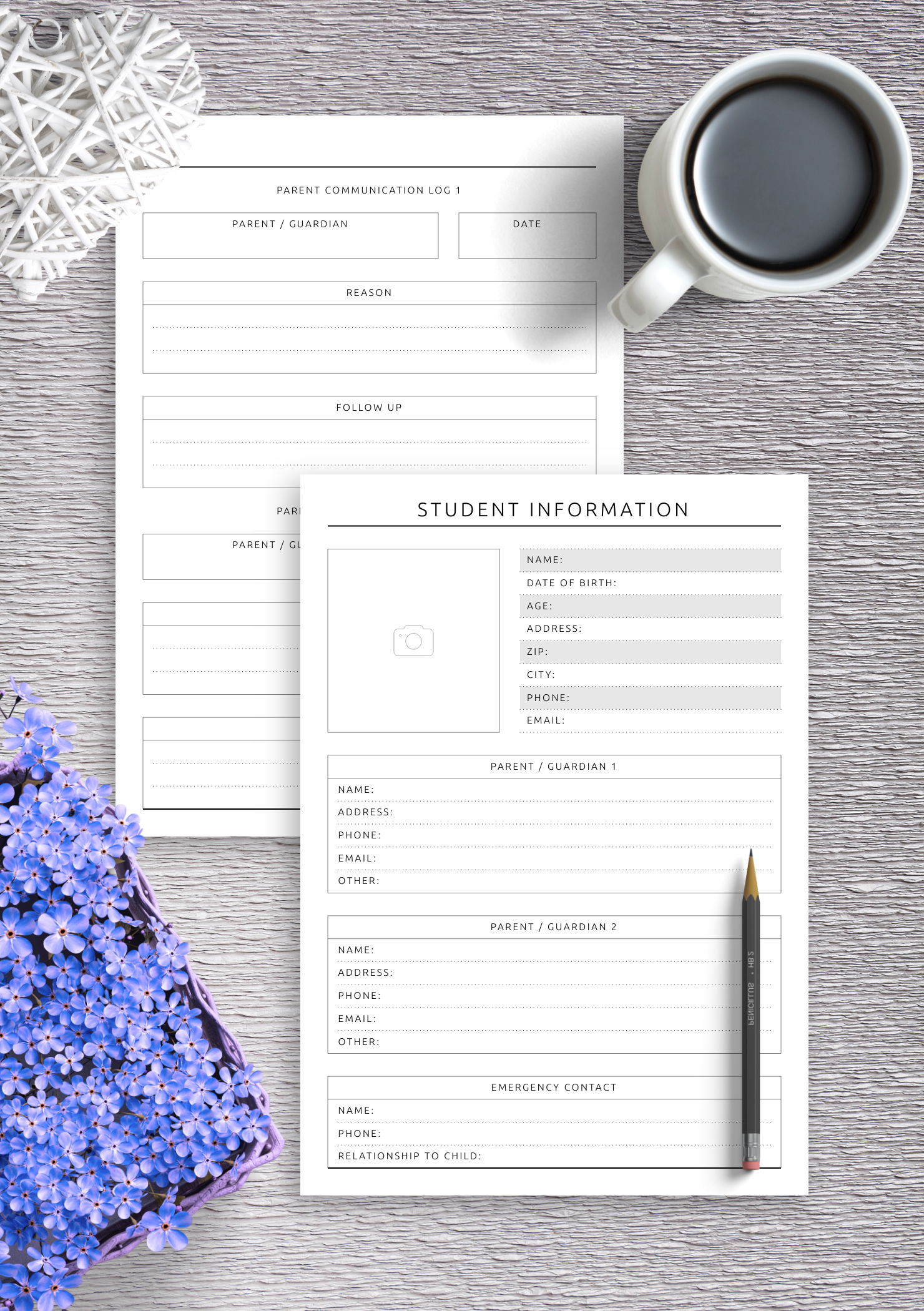 Student Info Template PDF – Keep Student Details Handy