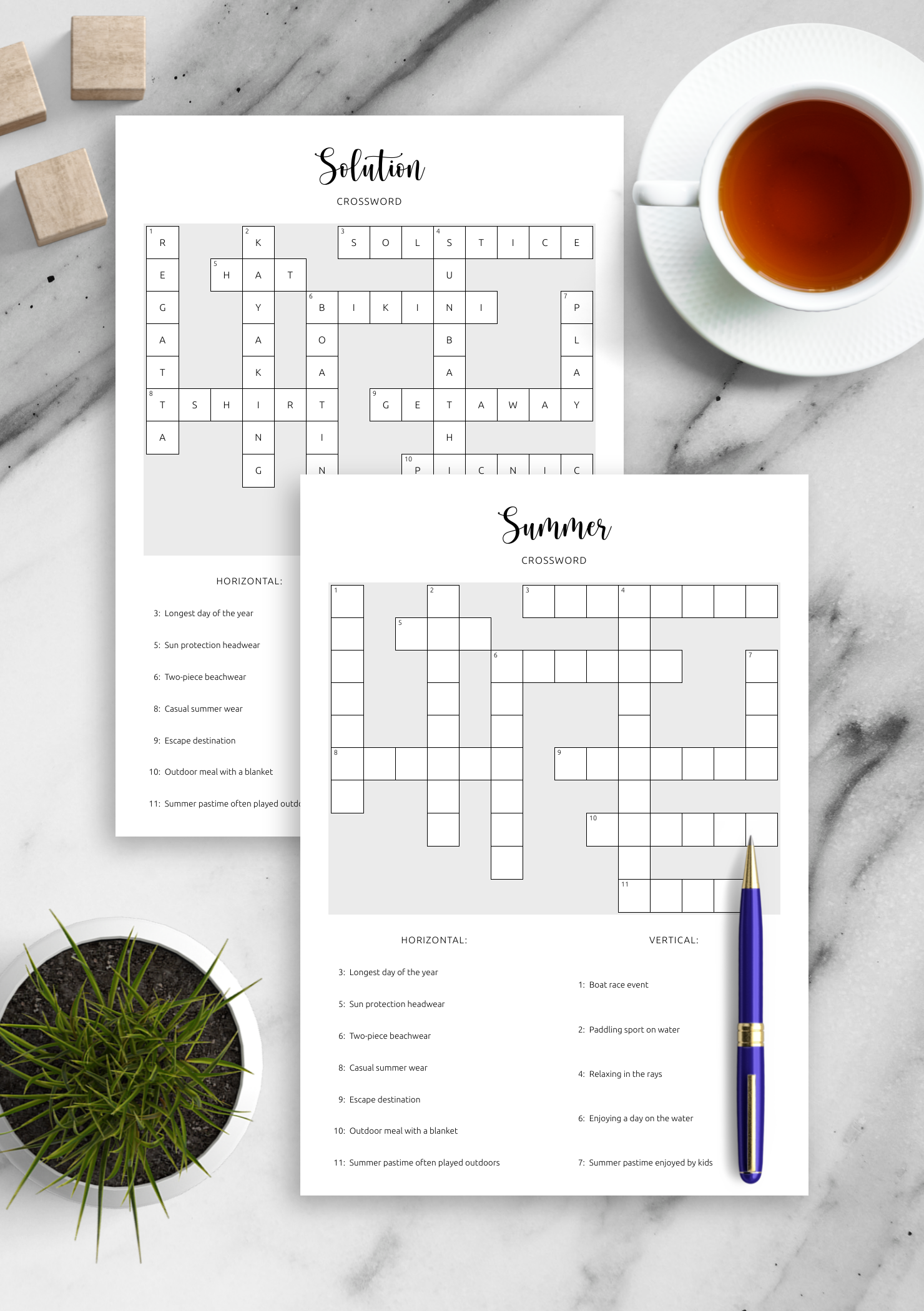 Download Printable Summer Crossword PDF – Sizzle with Fun Challenges