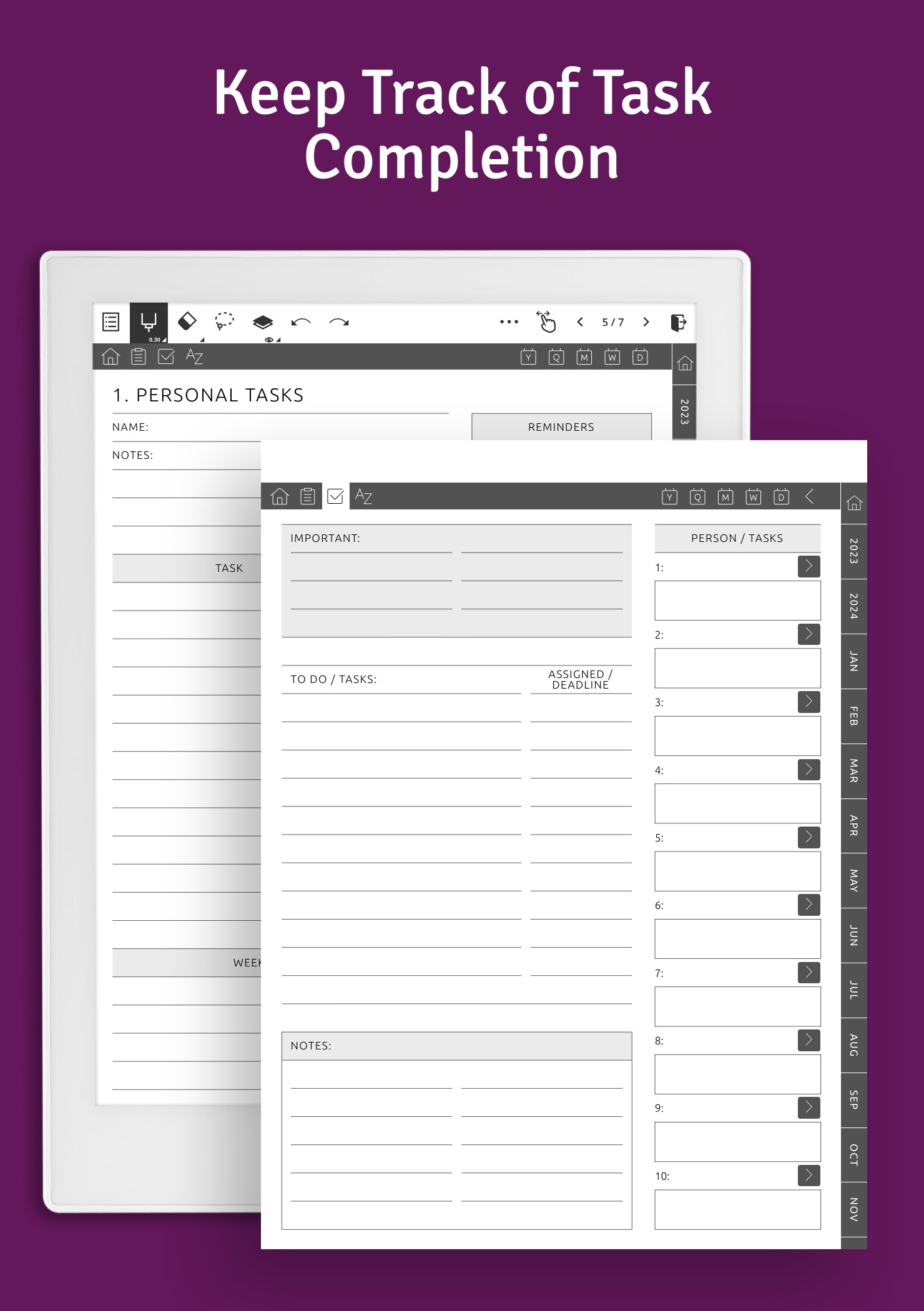 Download Business Meeting Notes PDF for Supernote A5 X & A6 X