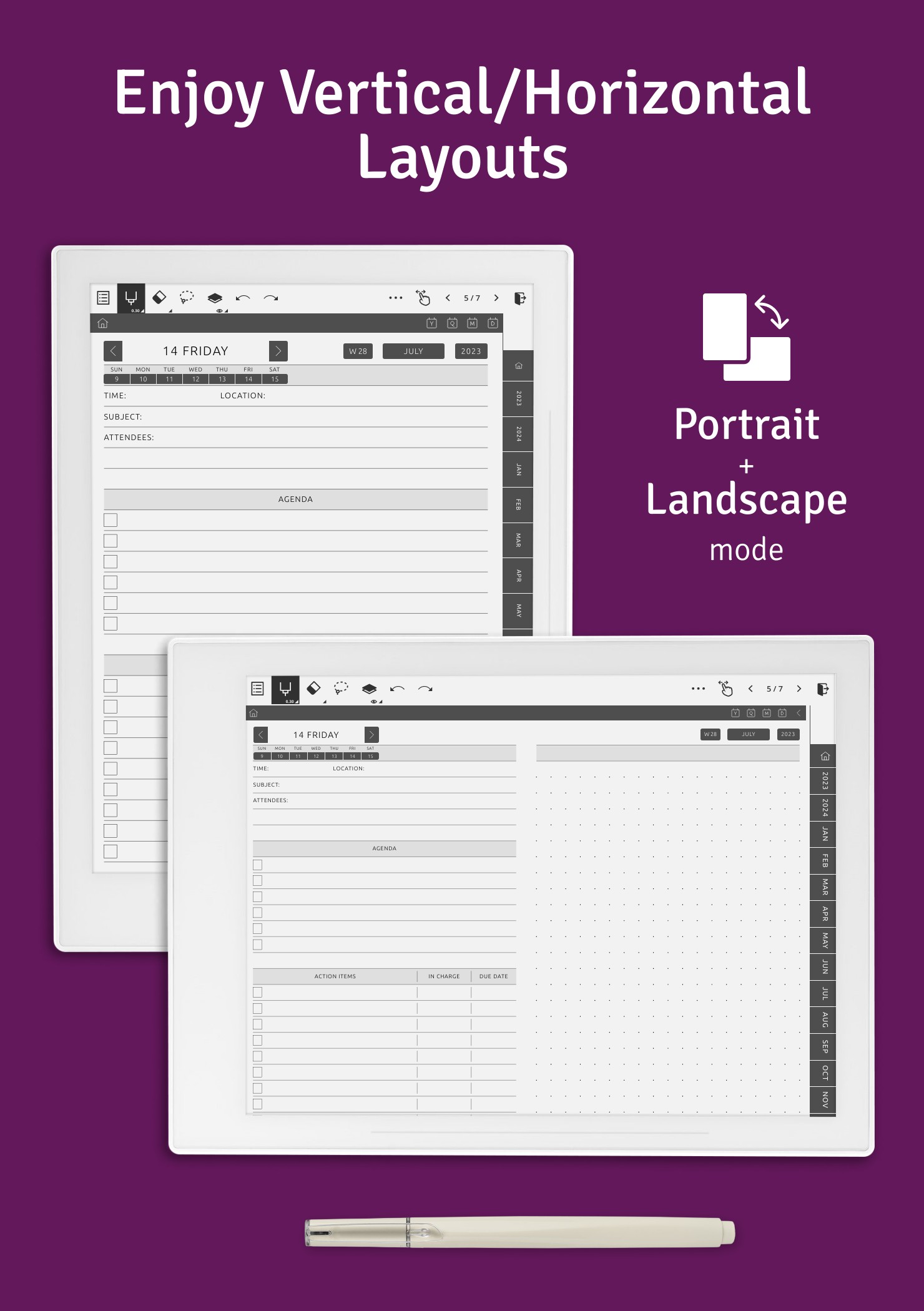 Download Supernote Meeting Notes Hyperlinked PDF