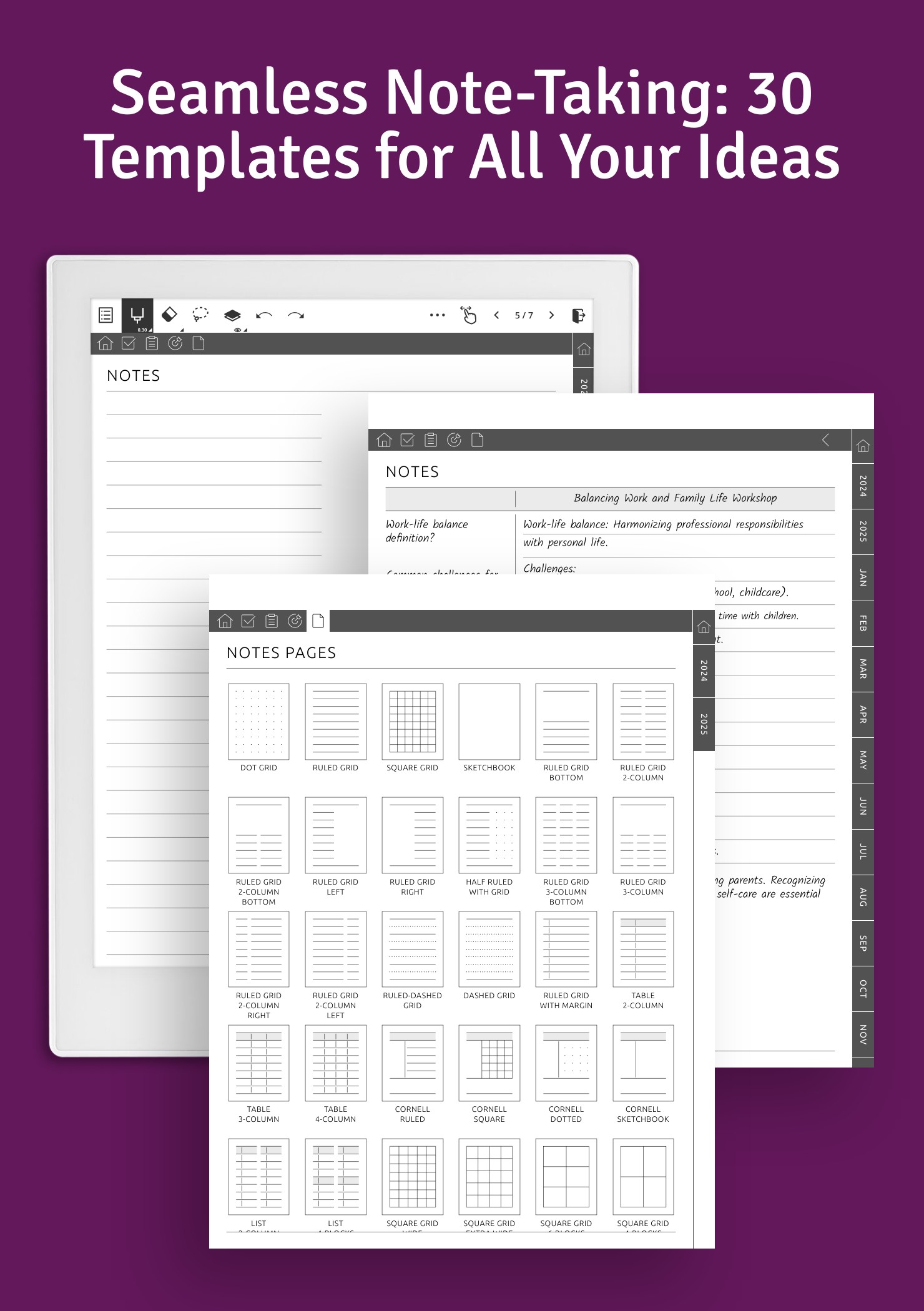 Download Supernote Project Planner Hyperlinked PDF