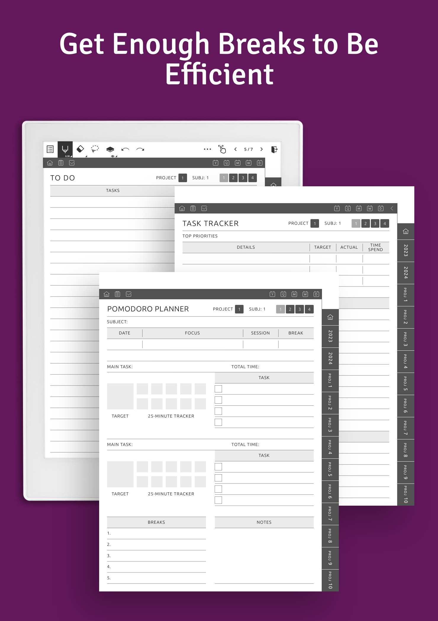 Download Supernote Project Planner Hyperlinked PDF