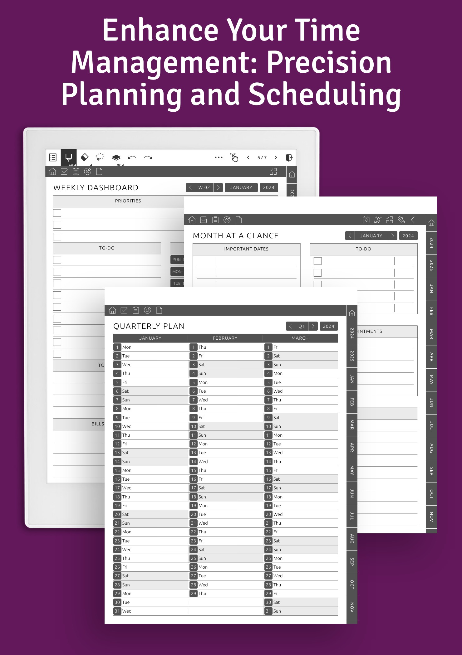 Download Supernote Project Planner Hyperlinked PDF