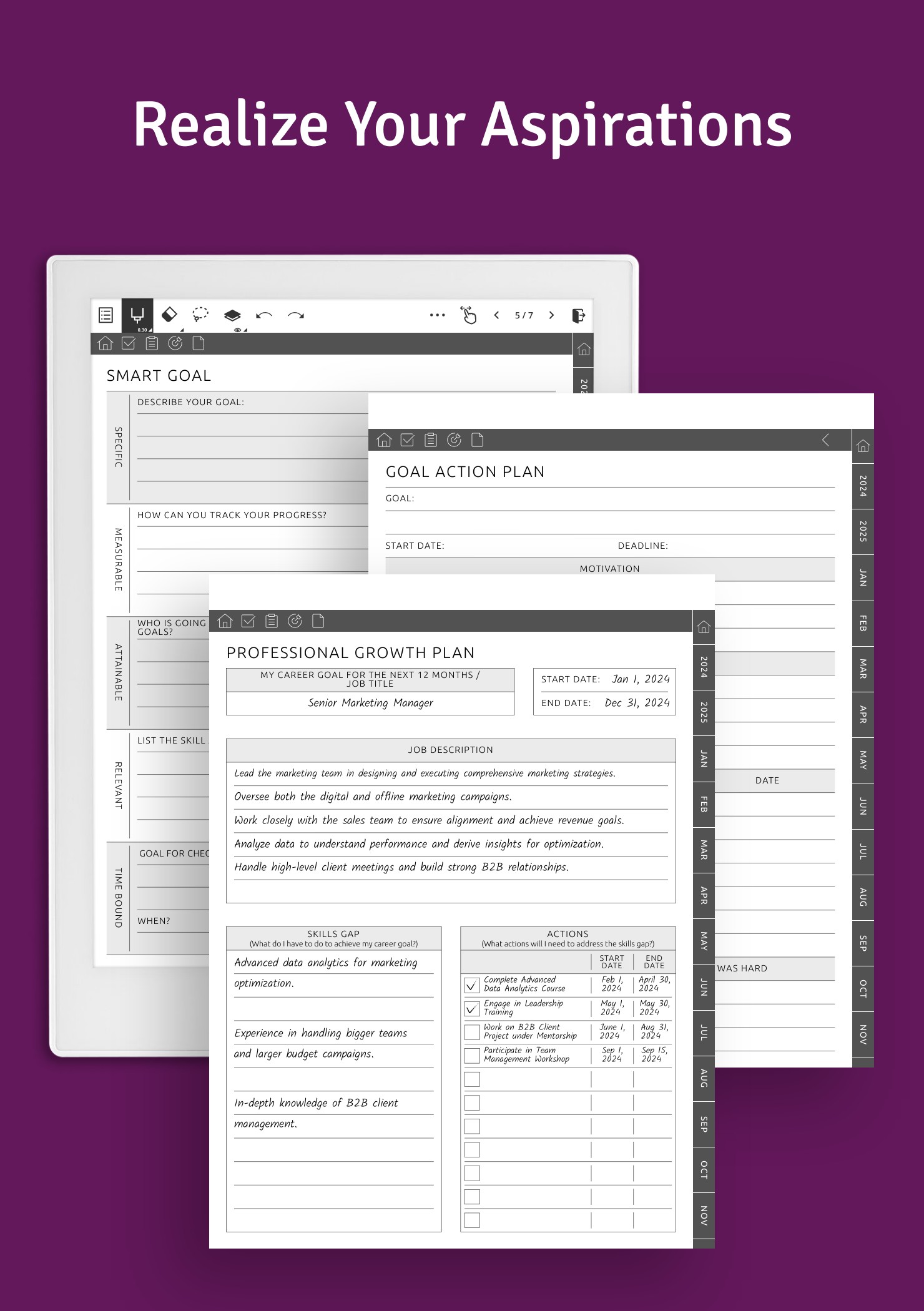 Download Supernote Project Planner Hyperlinked PDF
