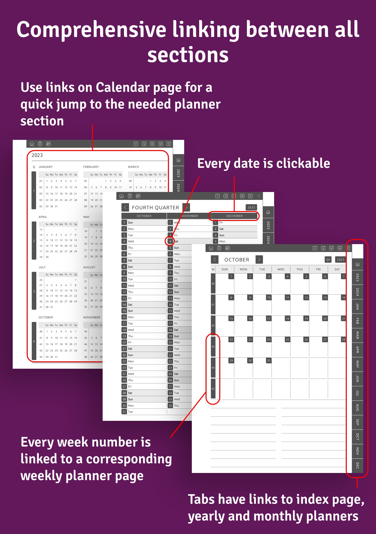Download Student Planner PDF for Supernote A5 X & A6 X