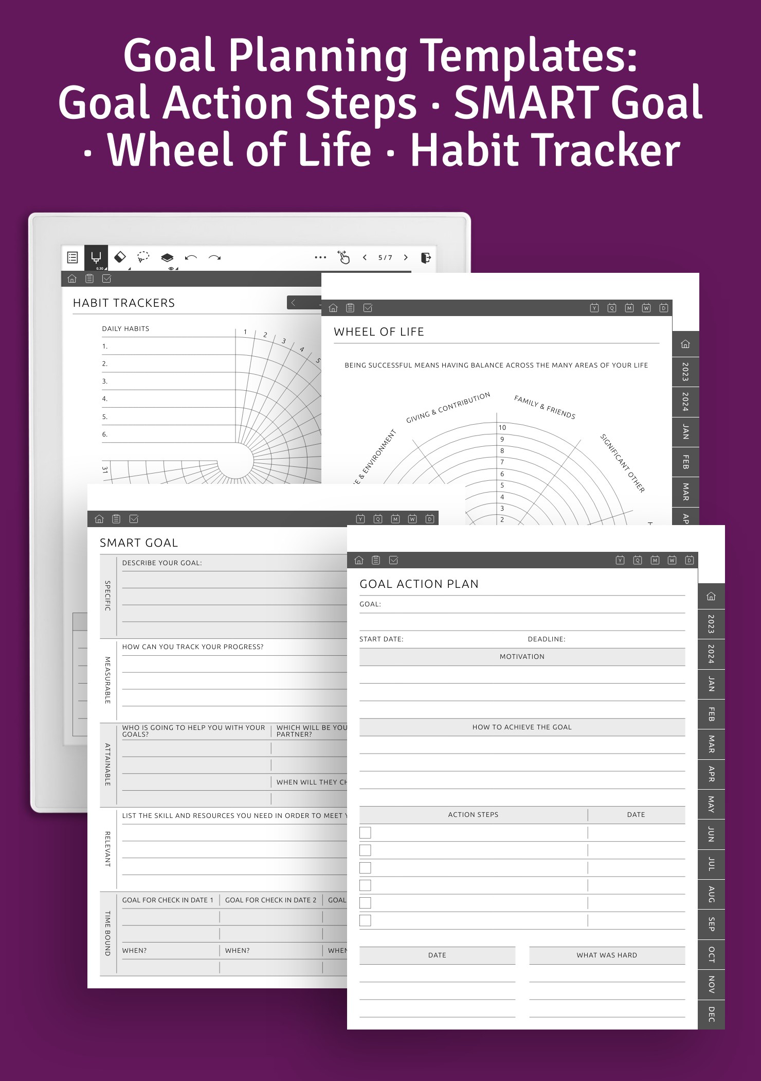 Download Ultimate Planner PDF for Supernote A5 X & A6 X