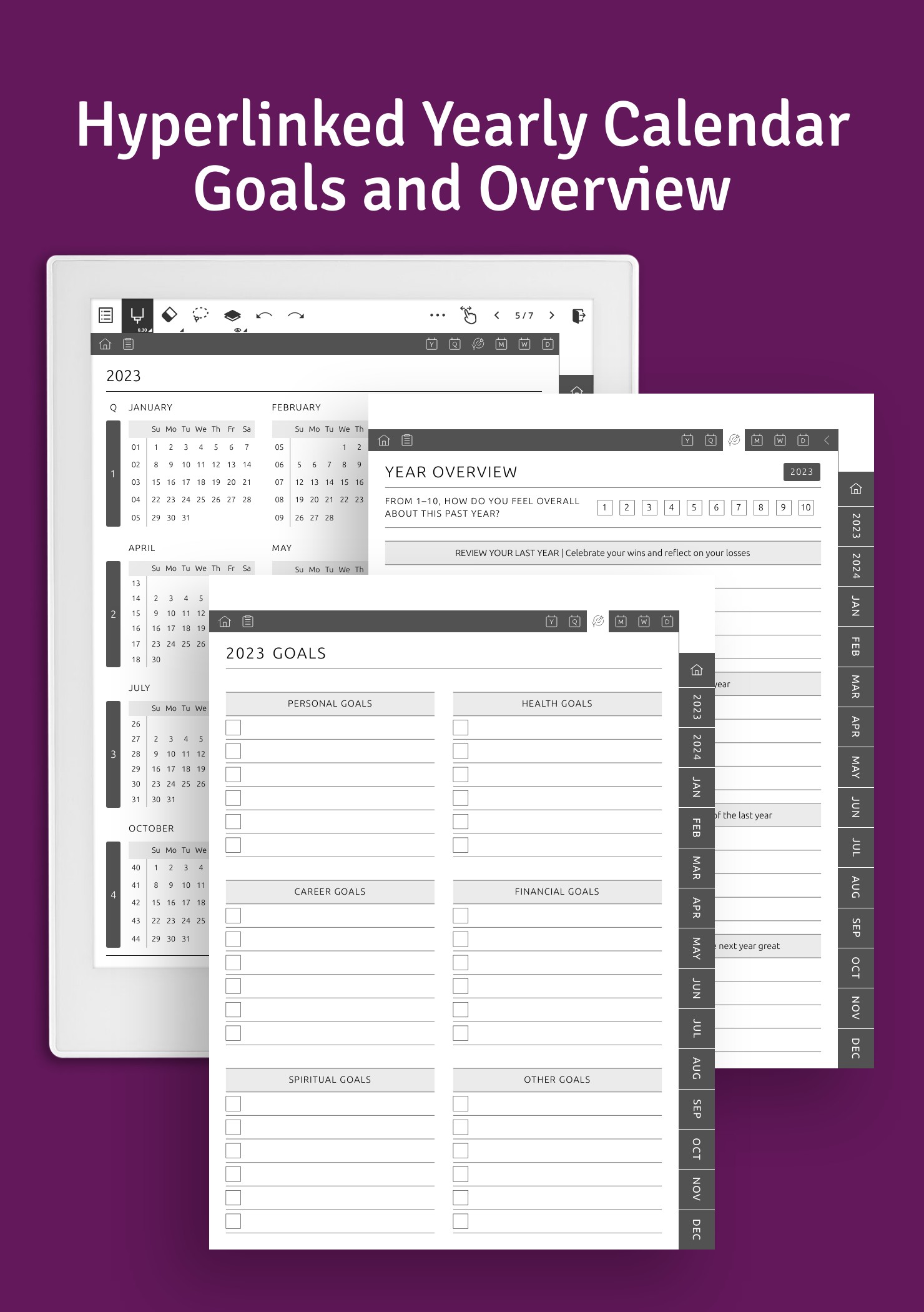 Download Wellness Planner PDF for reMarkable