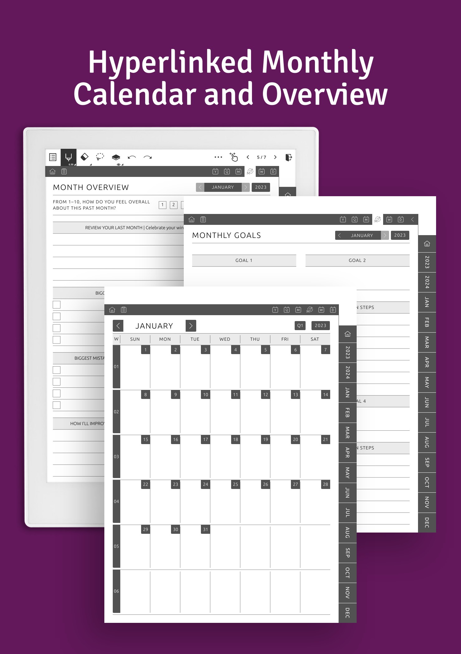 Download Wellness Planner PDF for reMarkable
