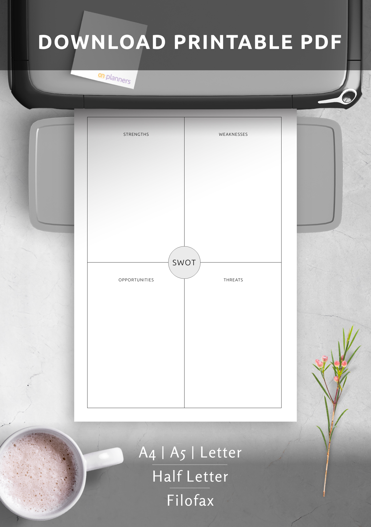 Download Printable SWOT Analysis Lite Template PDF