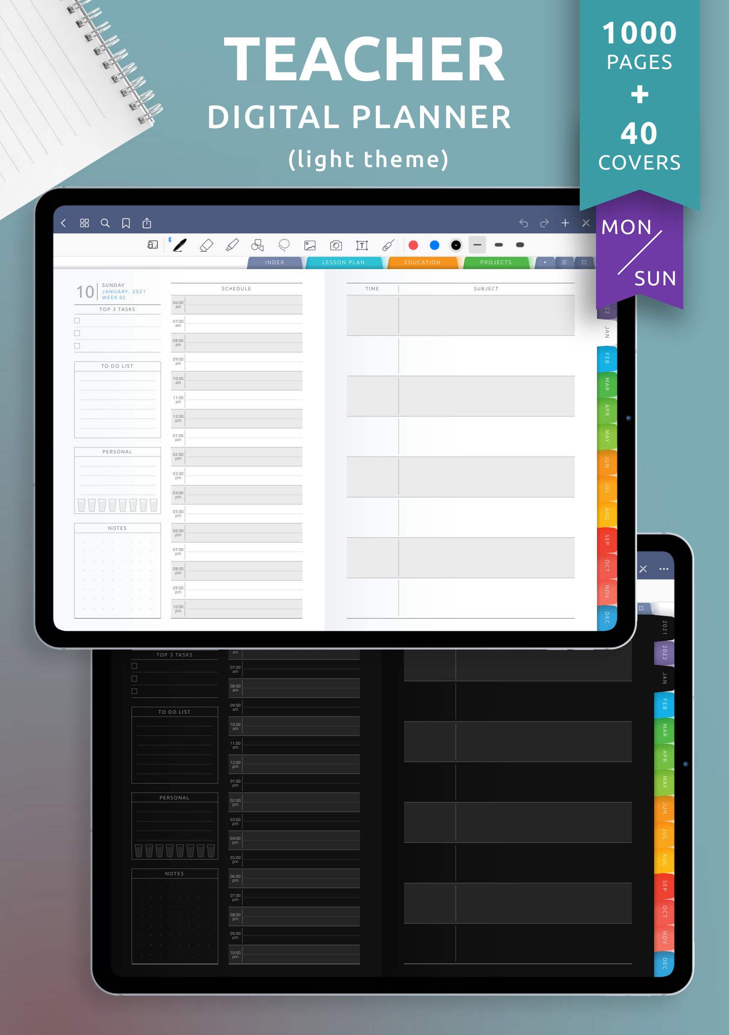 Download Digital Teacher Planner for iPad, Android