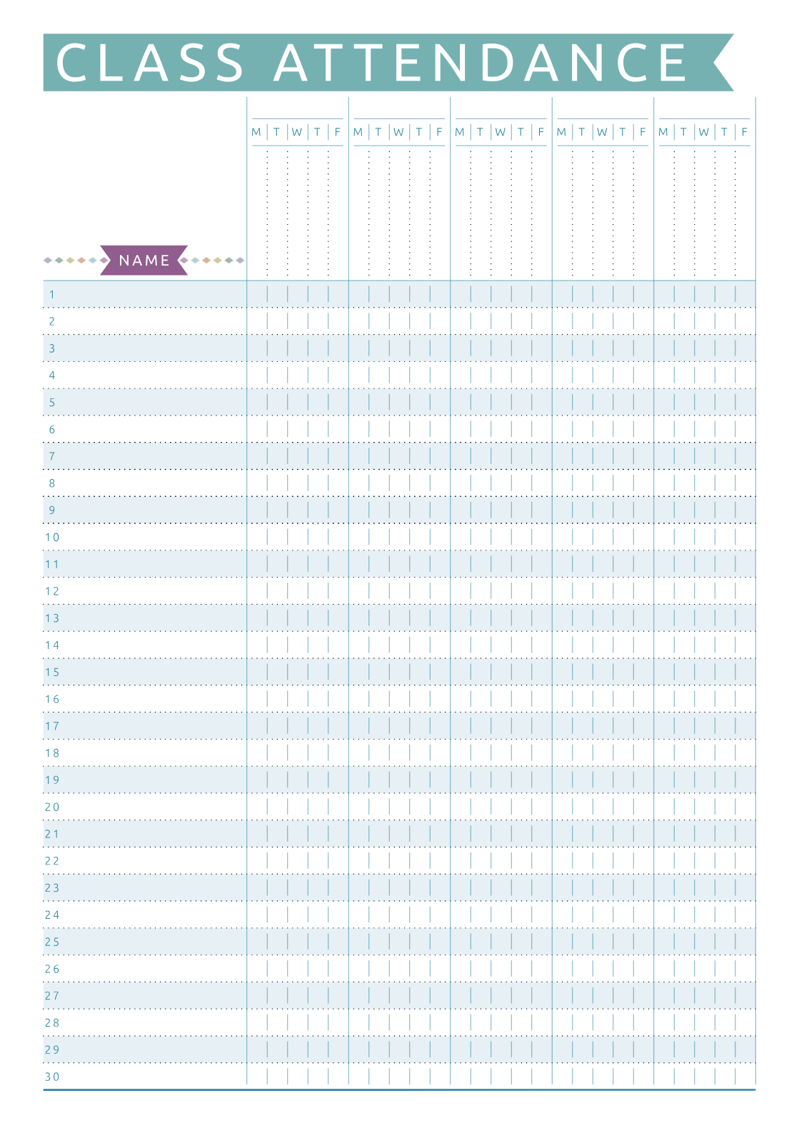 Download Printable Teacher Planner - Casual Style PDF