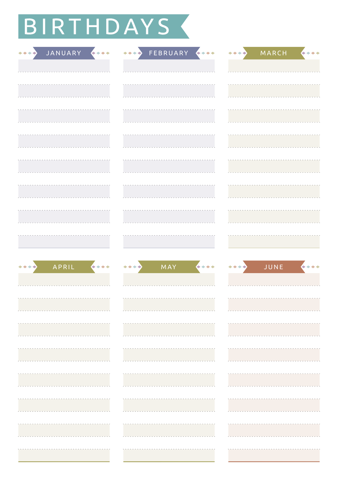 Download Printable Teacher Planner - Casual Style PDF